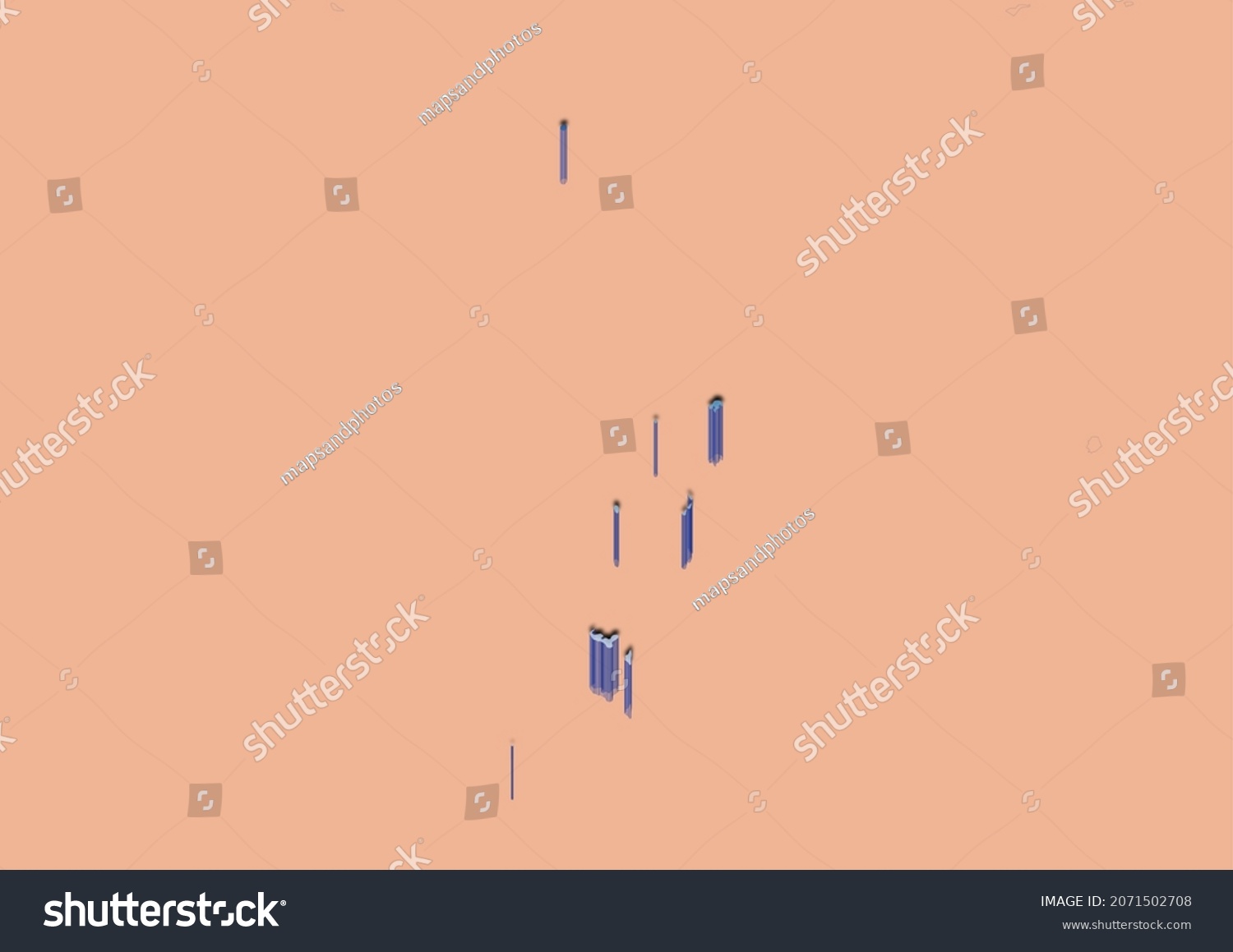 3d Render Map Tonga Stock Vector (Royalty Free) 2071502708