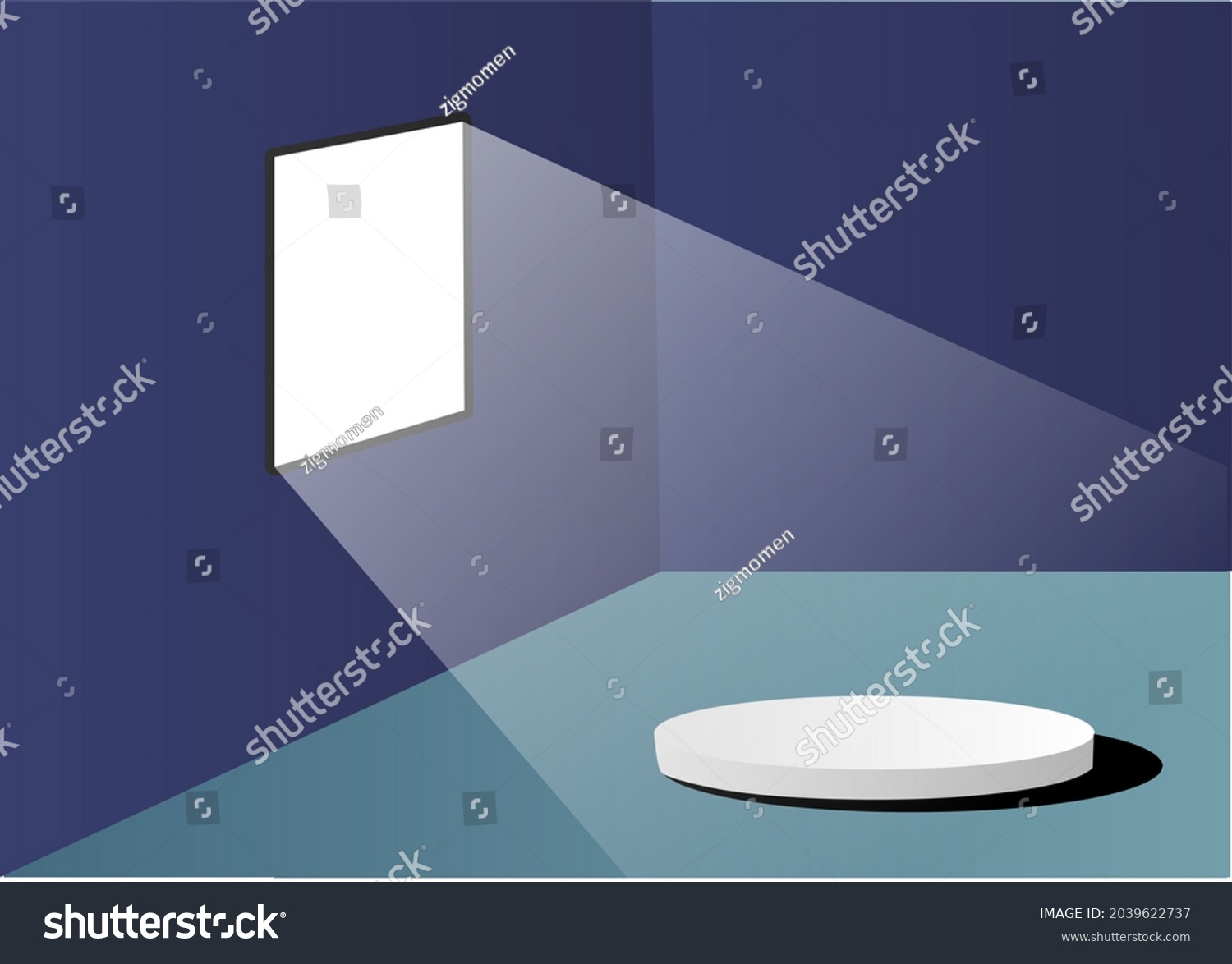 3d Room Vector Product Display Background Stock Vector (Royalty Free ...