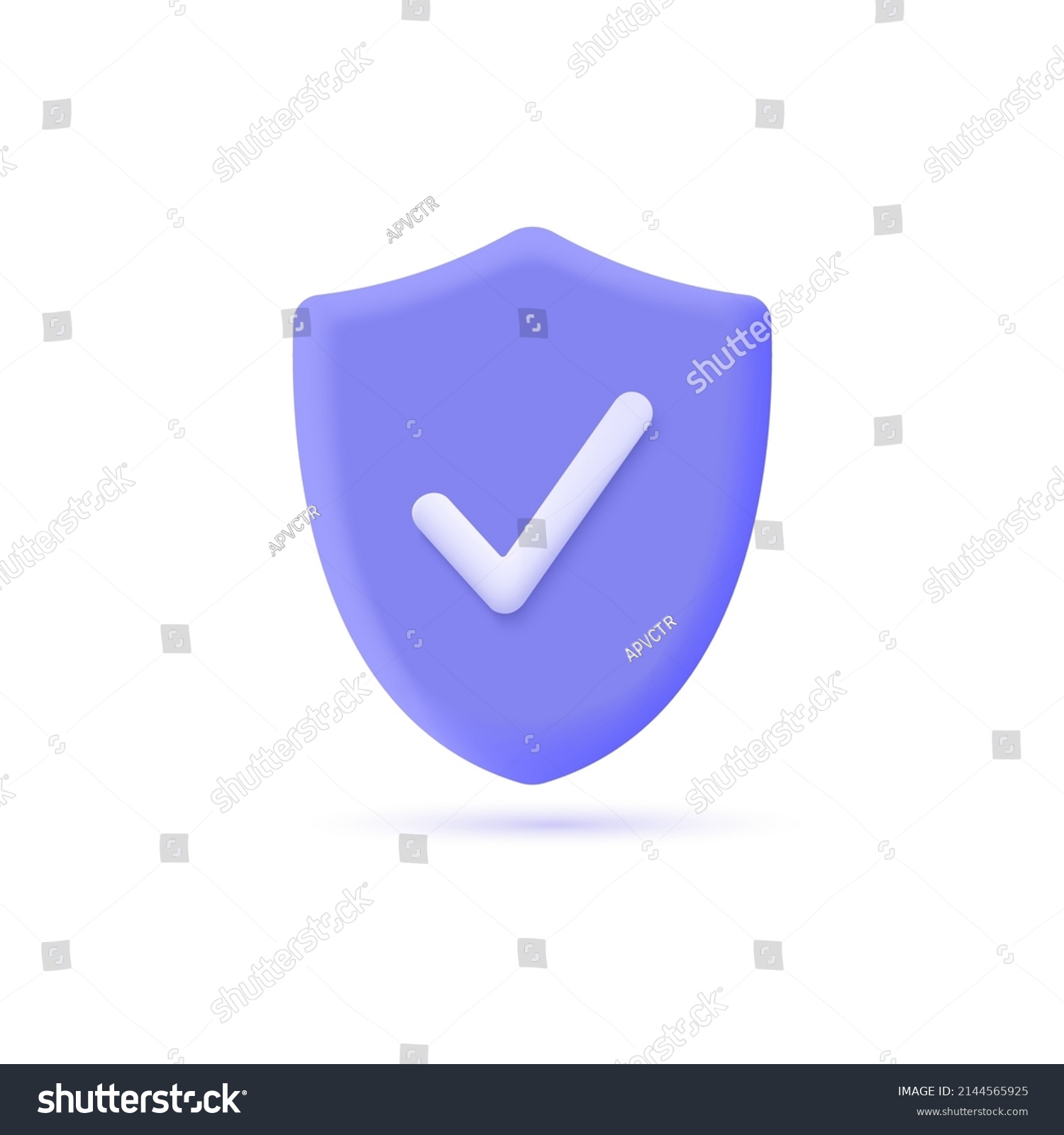 3d Shield Icon Checkmark Minimalistic Style Stock Vector (Royalty Free) 2144565925 | Shutterstock