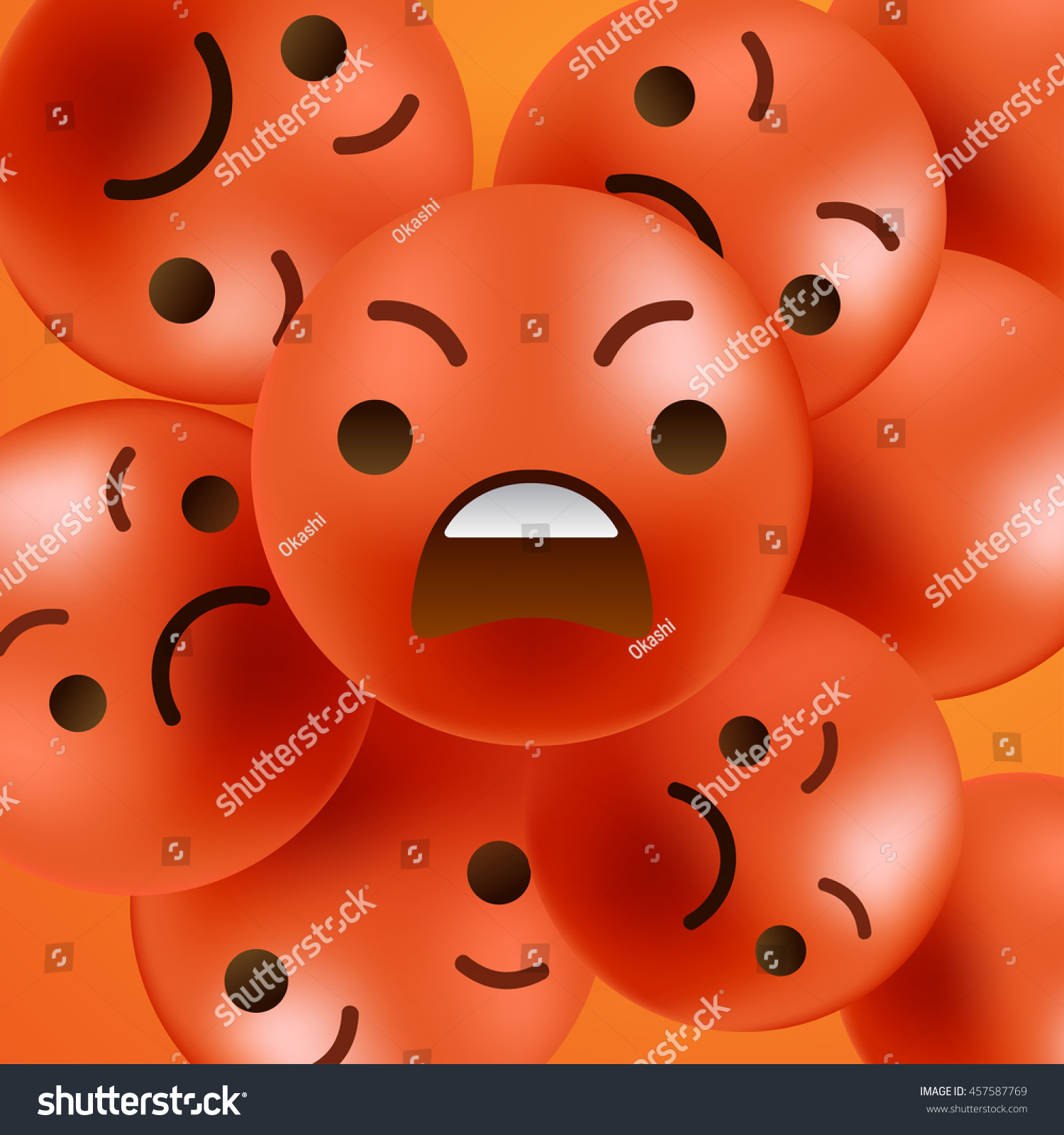 3d Smiley Emoticon Vector Illustration Stock Vector (Royalty Free ...