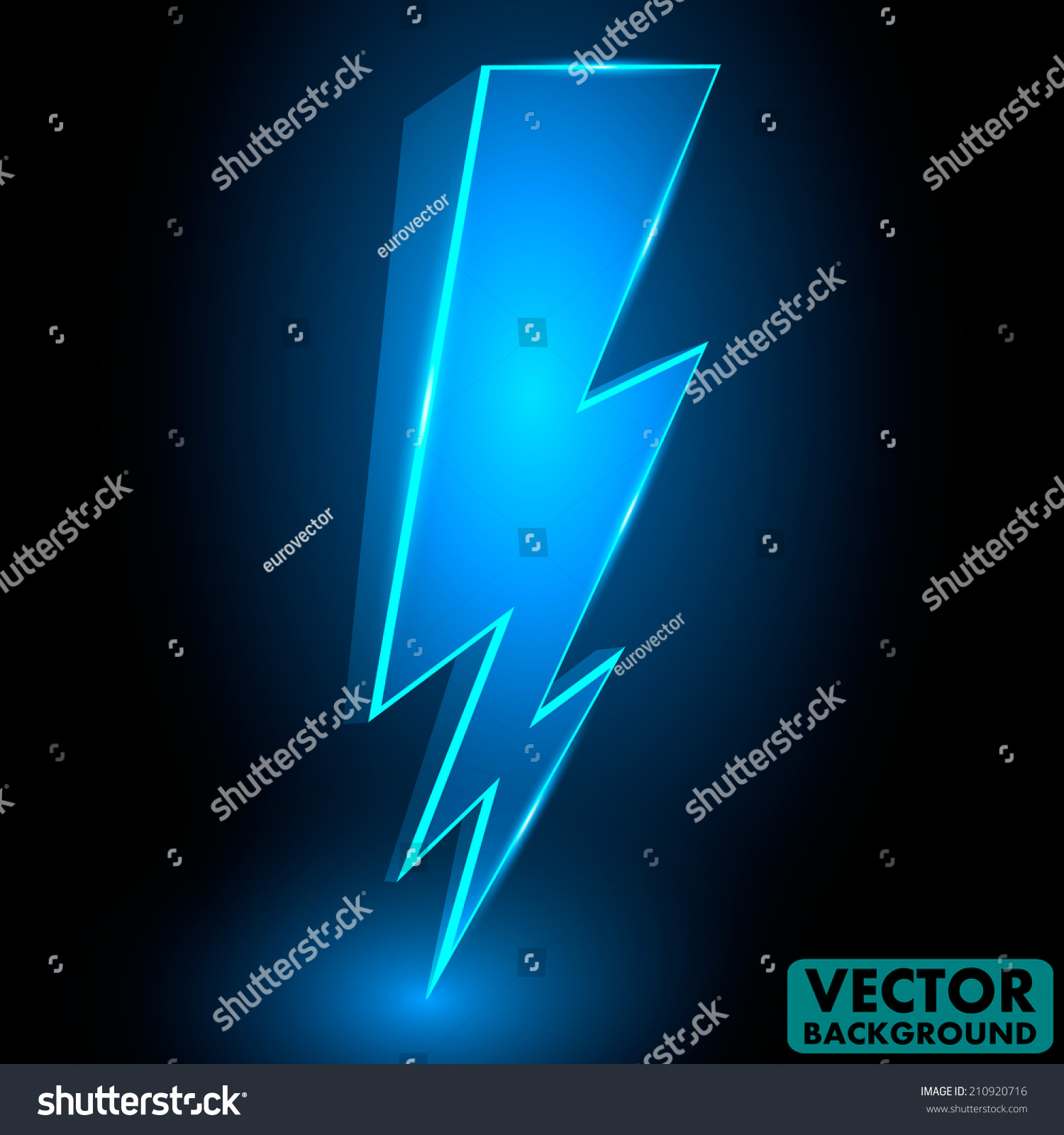 3d Sparkling Lightning Bolt Abstract Vector: เวกเตอร์สต็อก (ปลอดค่า ...