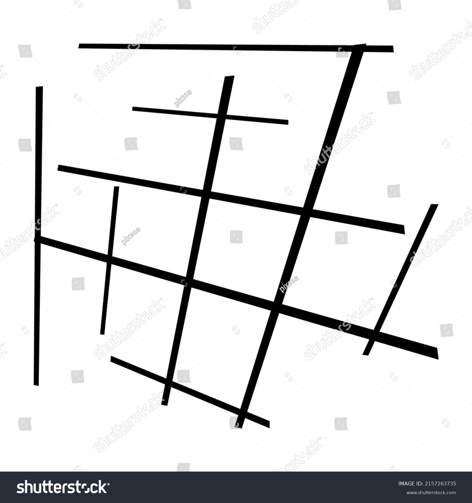 3d Spatial Grids Meshes Interlace Interlocking Stock Vector (Royalty ...