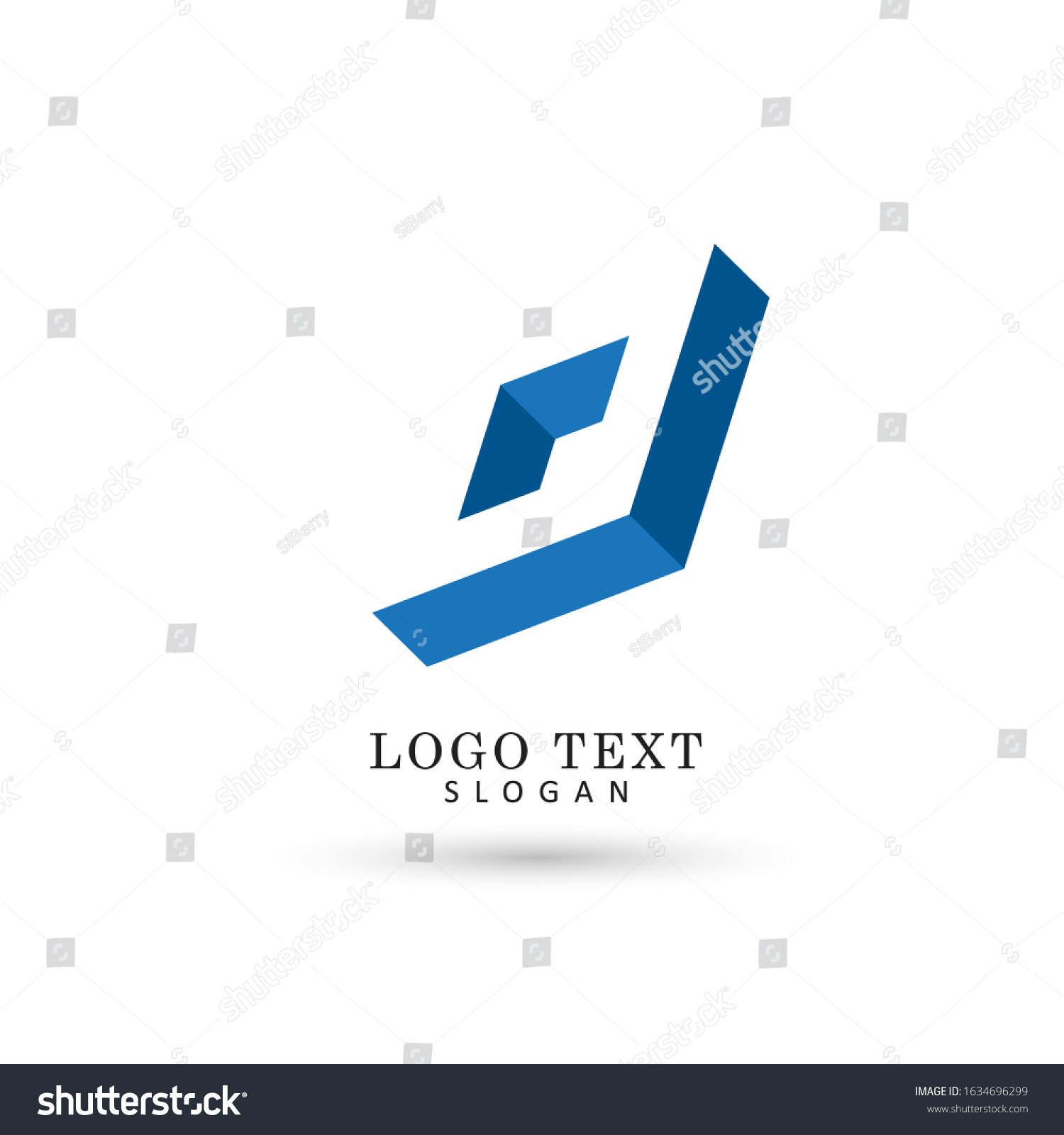 3d Square Logo Symbol Icon Vector Stock Vector (Royalty Free ...