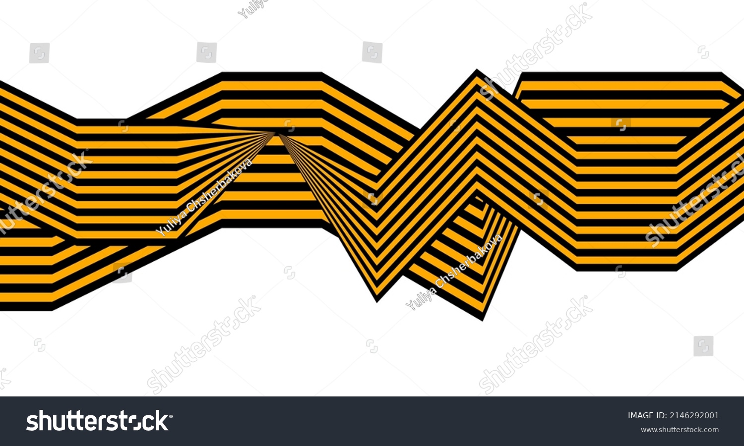3d Stripes Optical Illusion Line Technology Stock Vector (Royalty Free ...