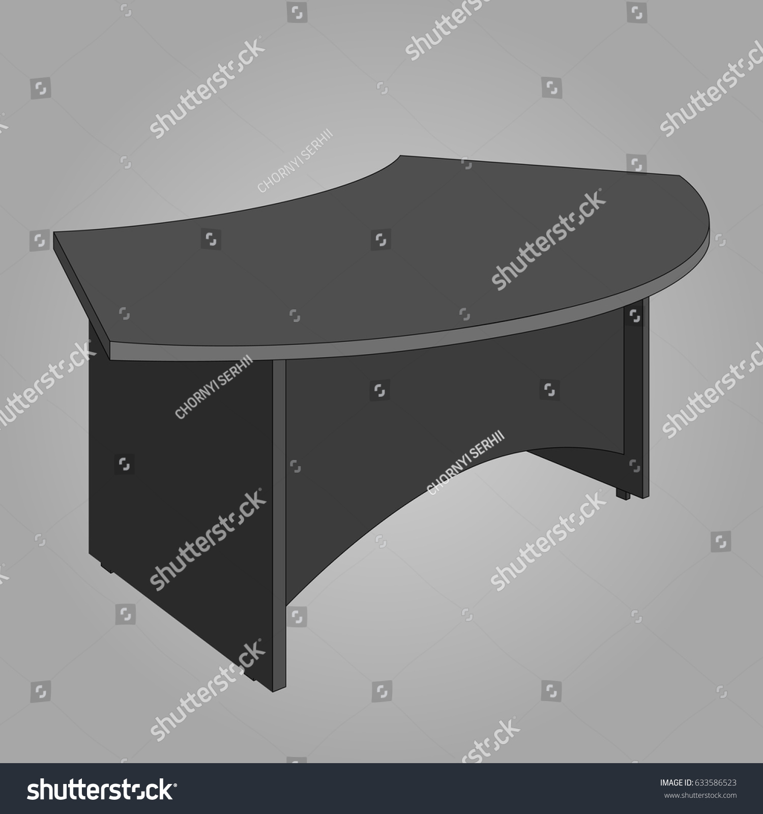 3d Table Office Design Office Desk: เวกเตอร์สต็อก (ปลอดค่าลิขสิทธิ์ ...