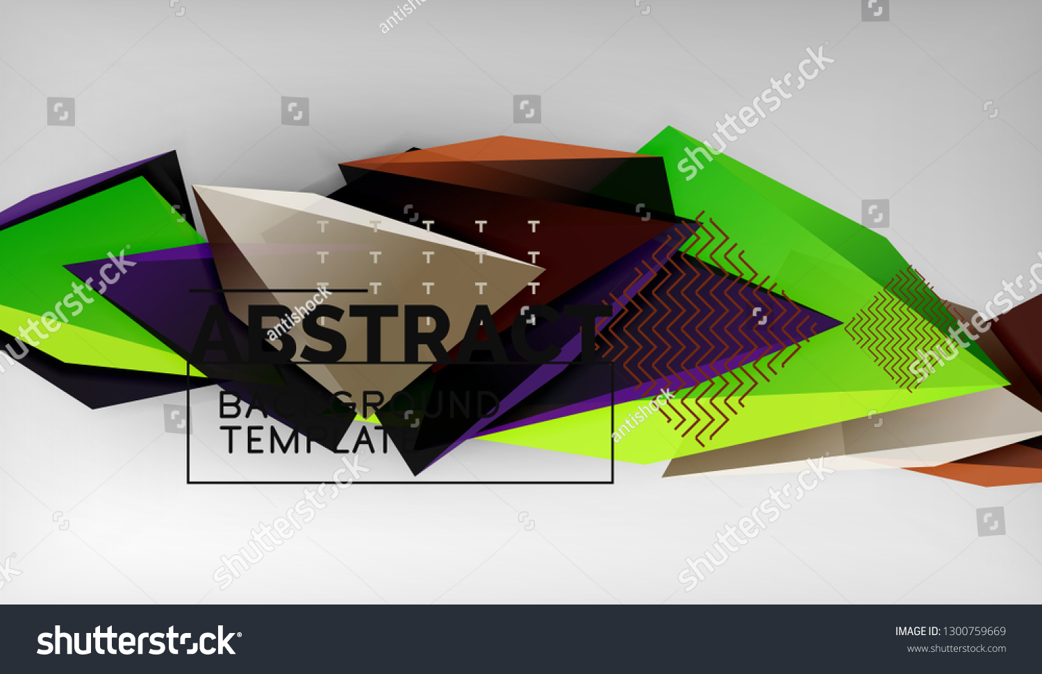 3d Triangle Geometric Background Design Modern Stock Vector (Royalty ...