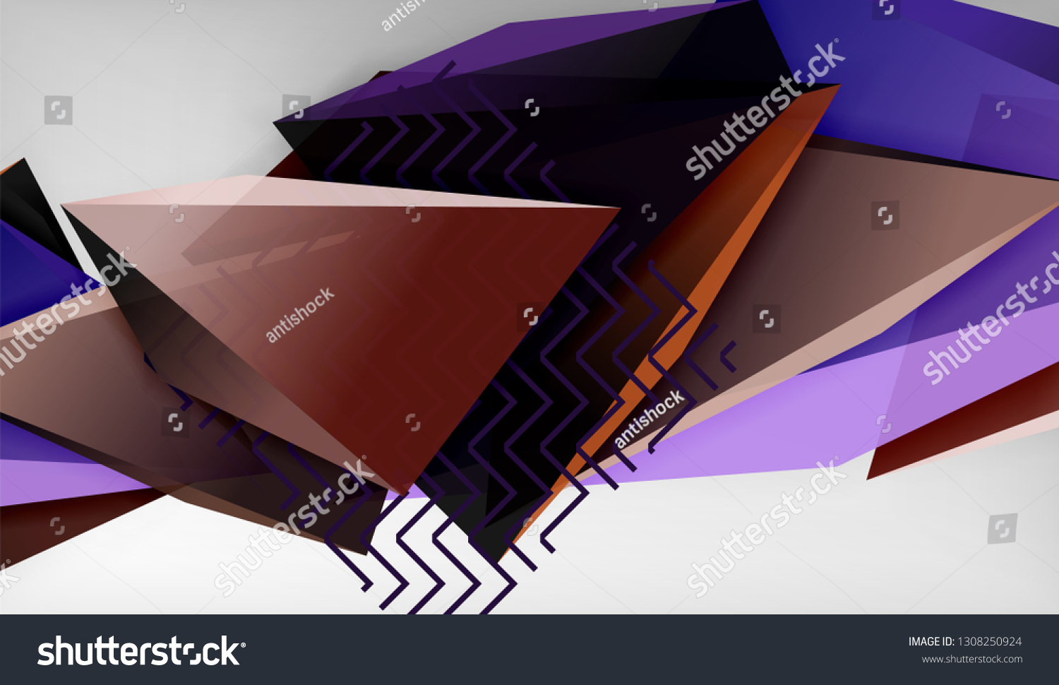 3d Triangle Geometric Background Design Modern Stock Vector (Royalty ...