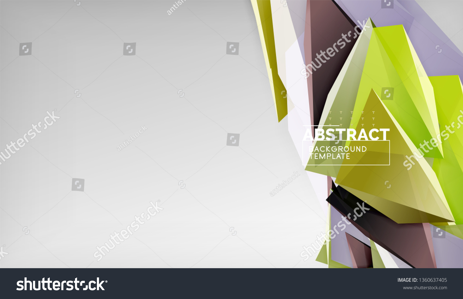 3d Triangle Geometric Background Design Modern Stock Vector (Royalty ...