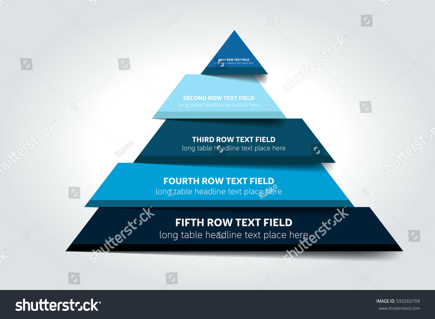 3d Triangle Infographic Chart Scheme Diagram 스톡 벡터(로열티 프리) 593269709 ...