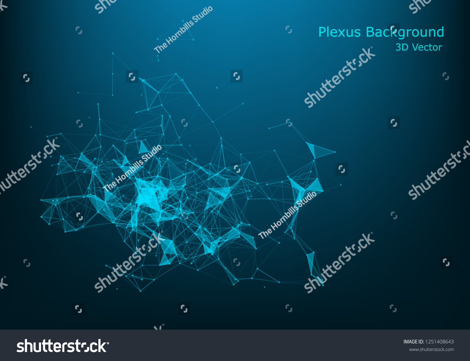 3d Vector Plexus Like Background Technology: vector de stock (libre de ...