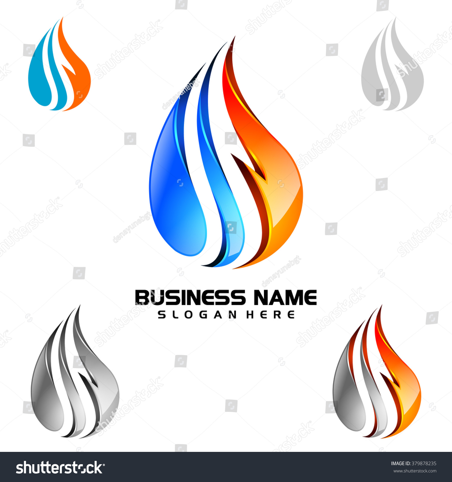 3d Water Drop Logo
