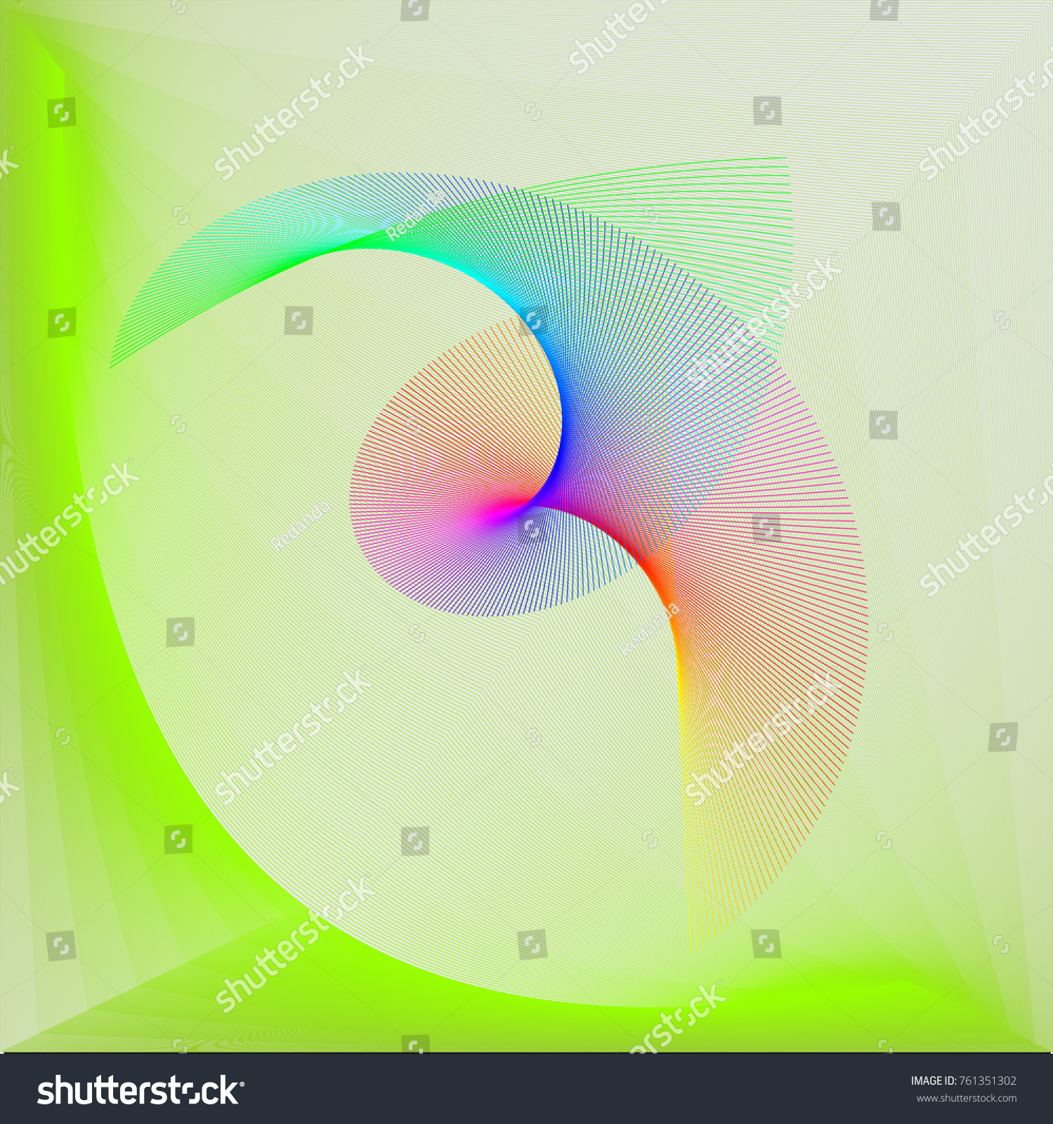 3d Wave Background Dynamic Flux Stock Vector (Royalty Free) 761351302 ...