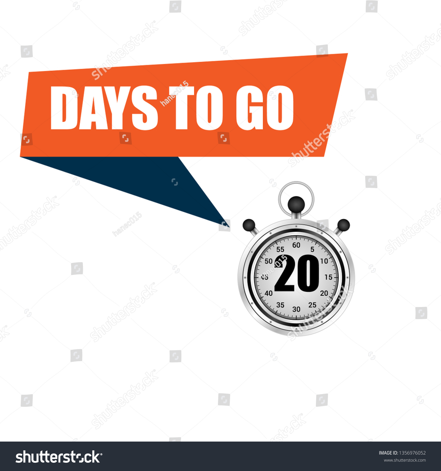 20 Days Go Sign Stock Vector (Royalty Free) 1356976052 | Shutterstock