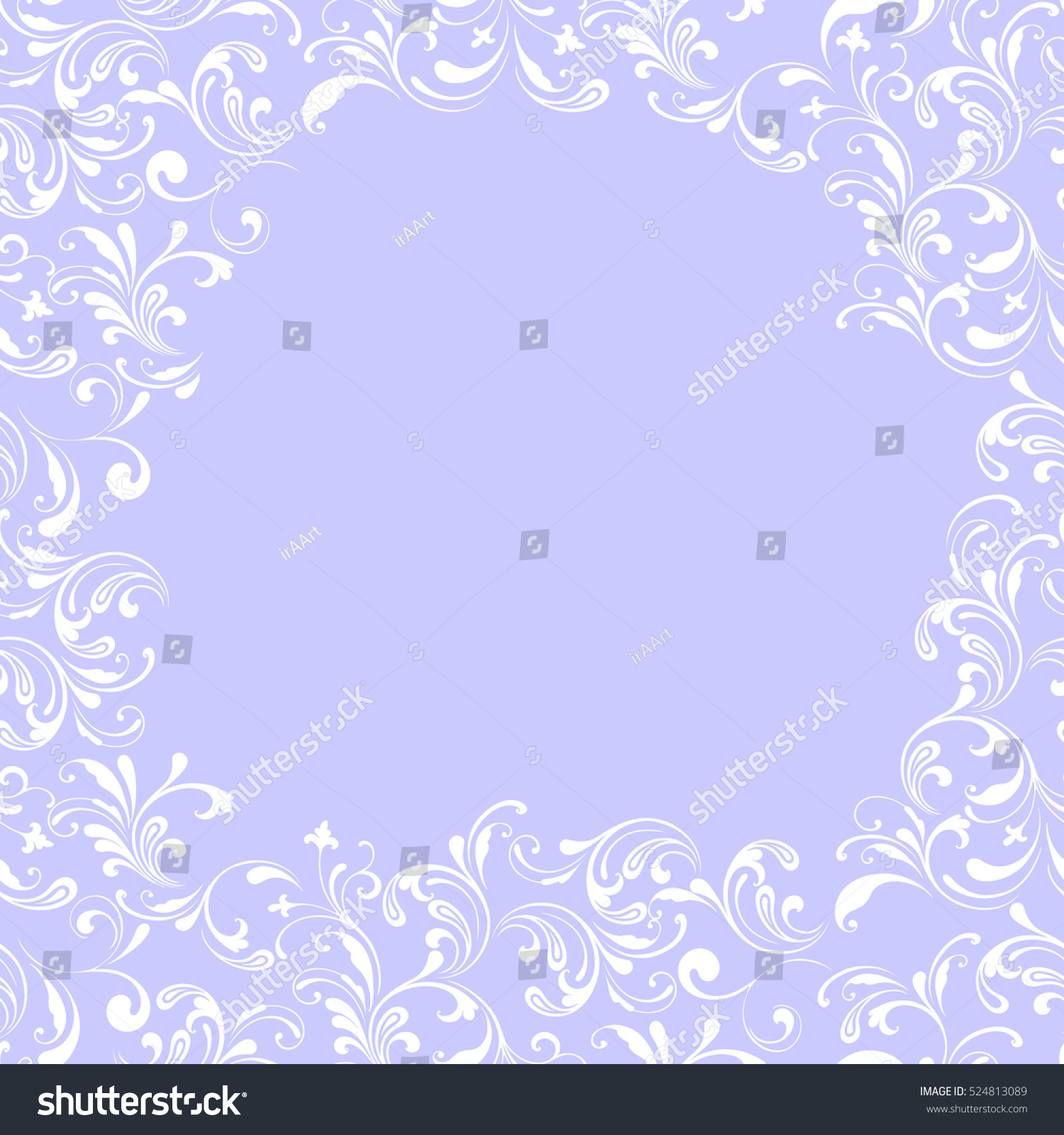 Decorative Frame Hand Painted Border Stock Vector (Royalty Free ...