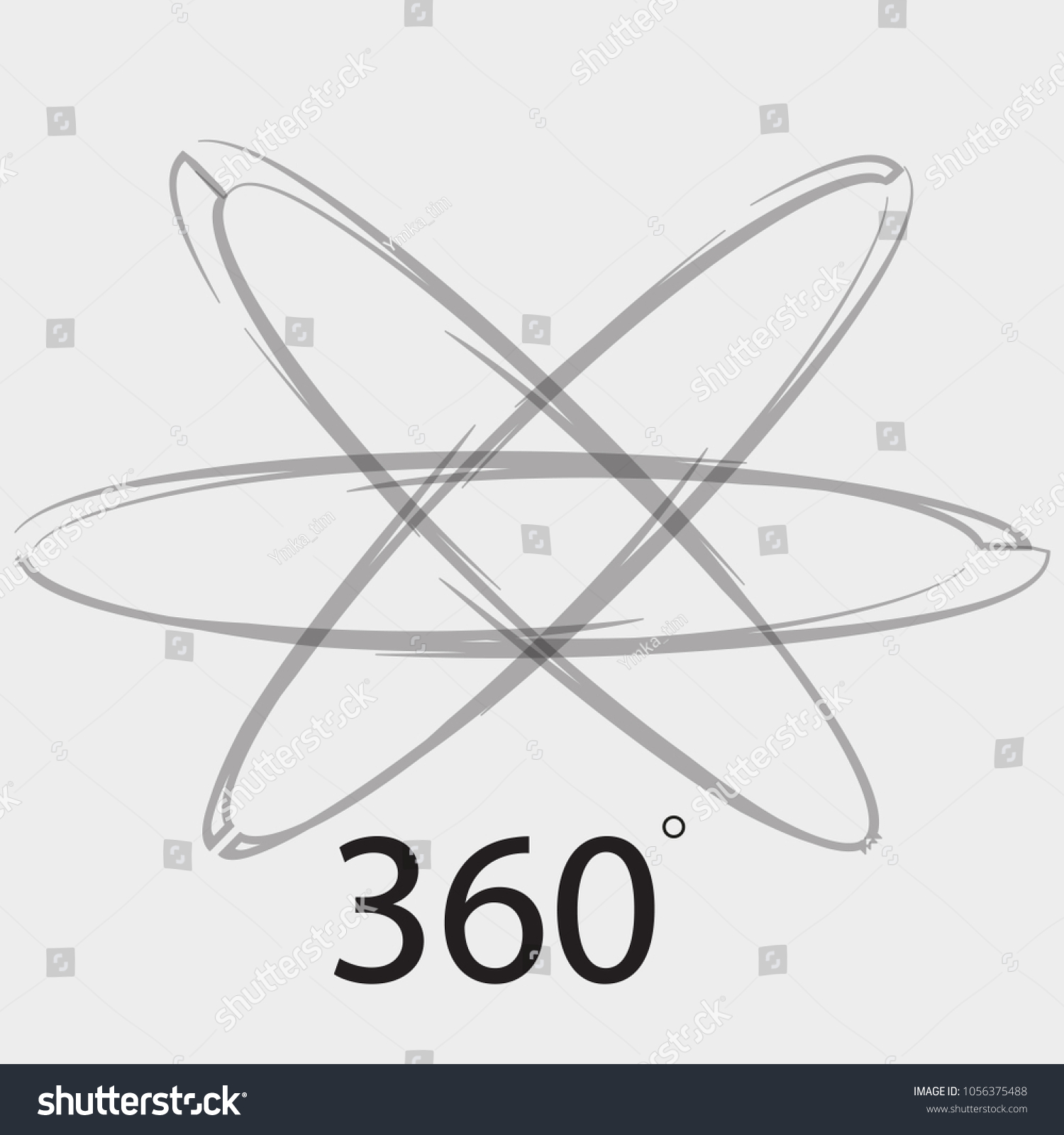 360 Degree Symbol Stock Vector (Royalty Free) 1056375488 | Shutterstock