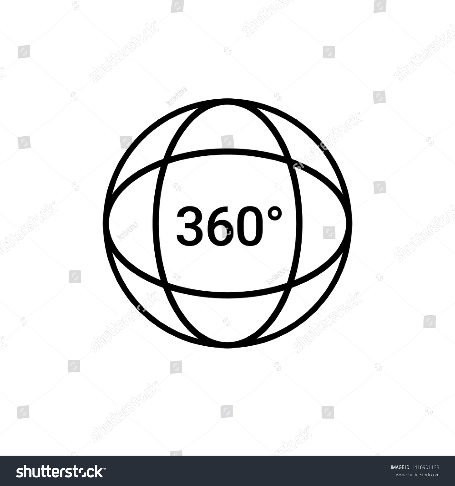 360 Degree Text On Circle Shape 스톡 벡터(로열티 프리) 1416901133 | Shutterstock