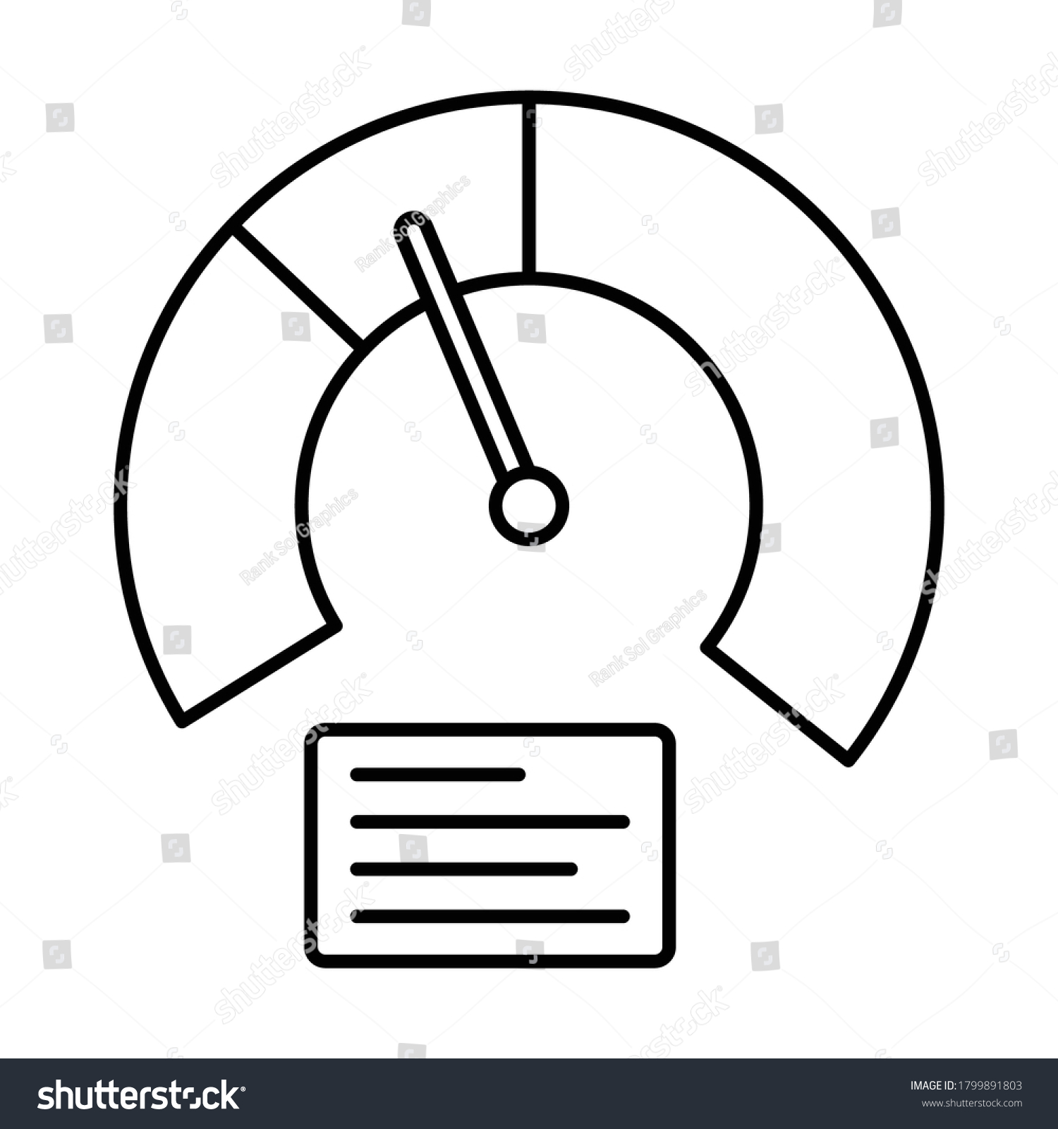 Diagram Line Style Vector Icon Which Stock Vector (Royalty Free ...