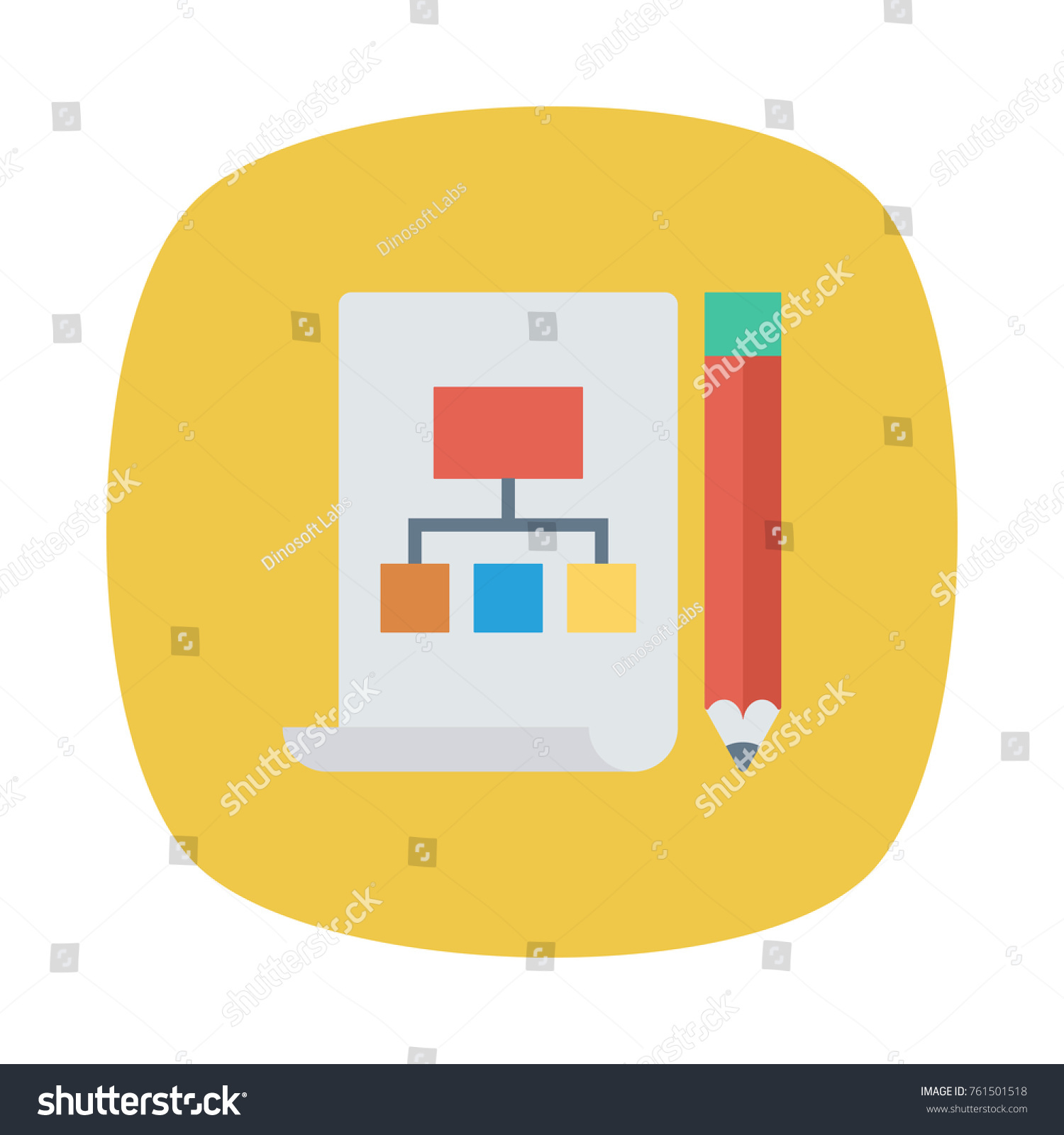 Diagram Square Rounded Stock Vector (Royalty Free) 761501518 | Shutterstock