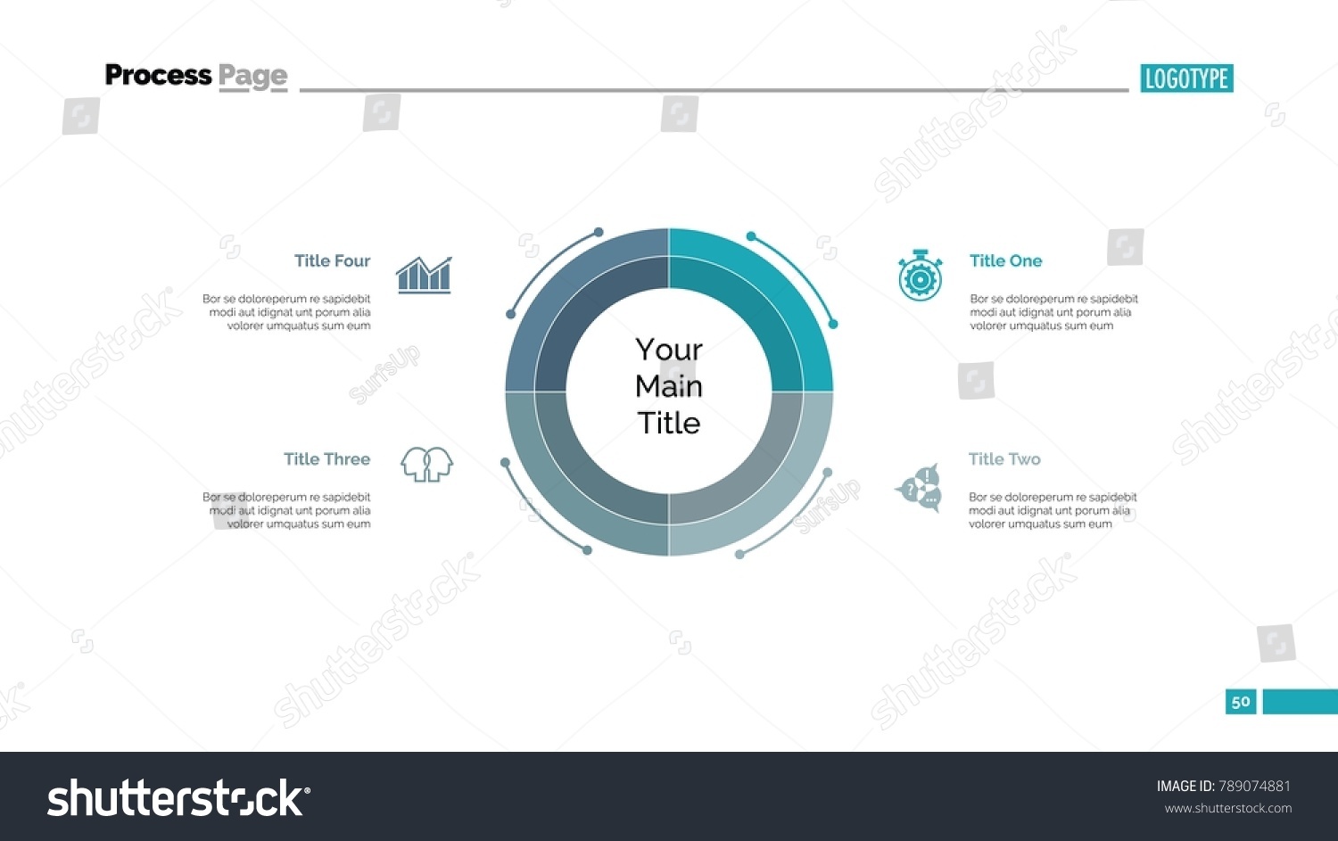 Diagram Four Elements Slide Template: เวกเตอร์สต็อก (ปลอดค่าลิขสิทธิ์ ...