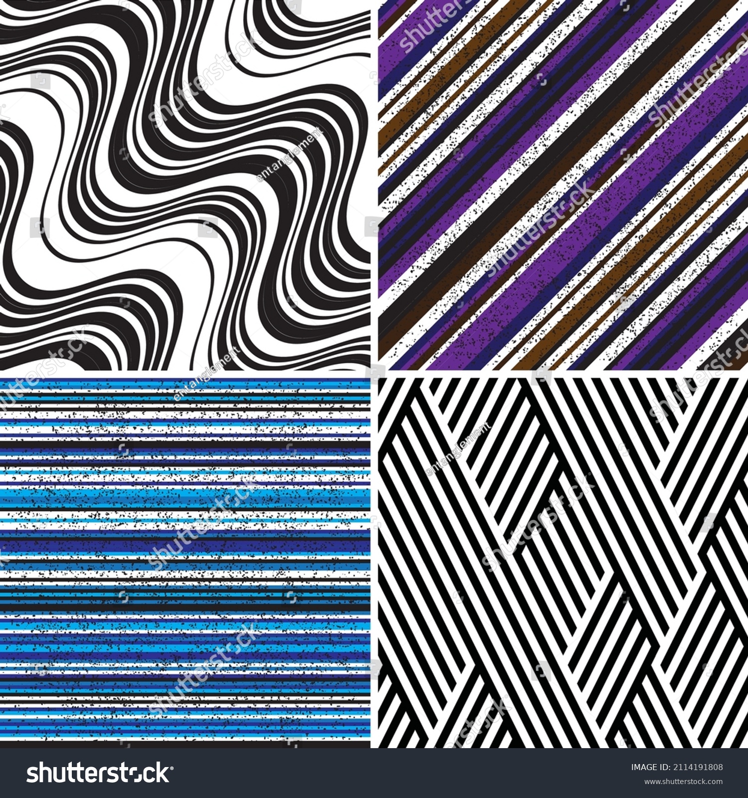 6 Different Vector Patterns Same Packageeps Stock Vector (Royalty Free ...