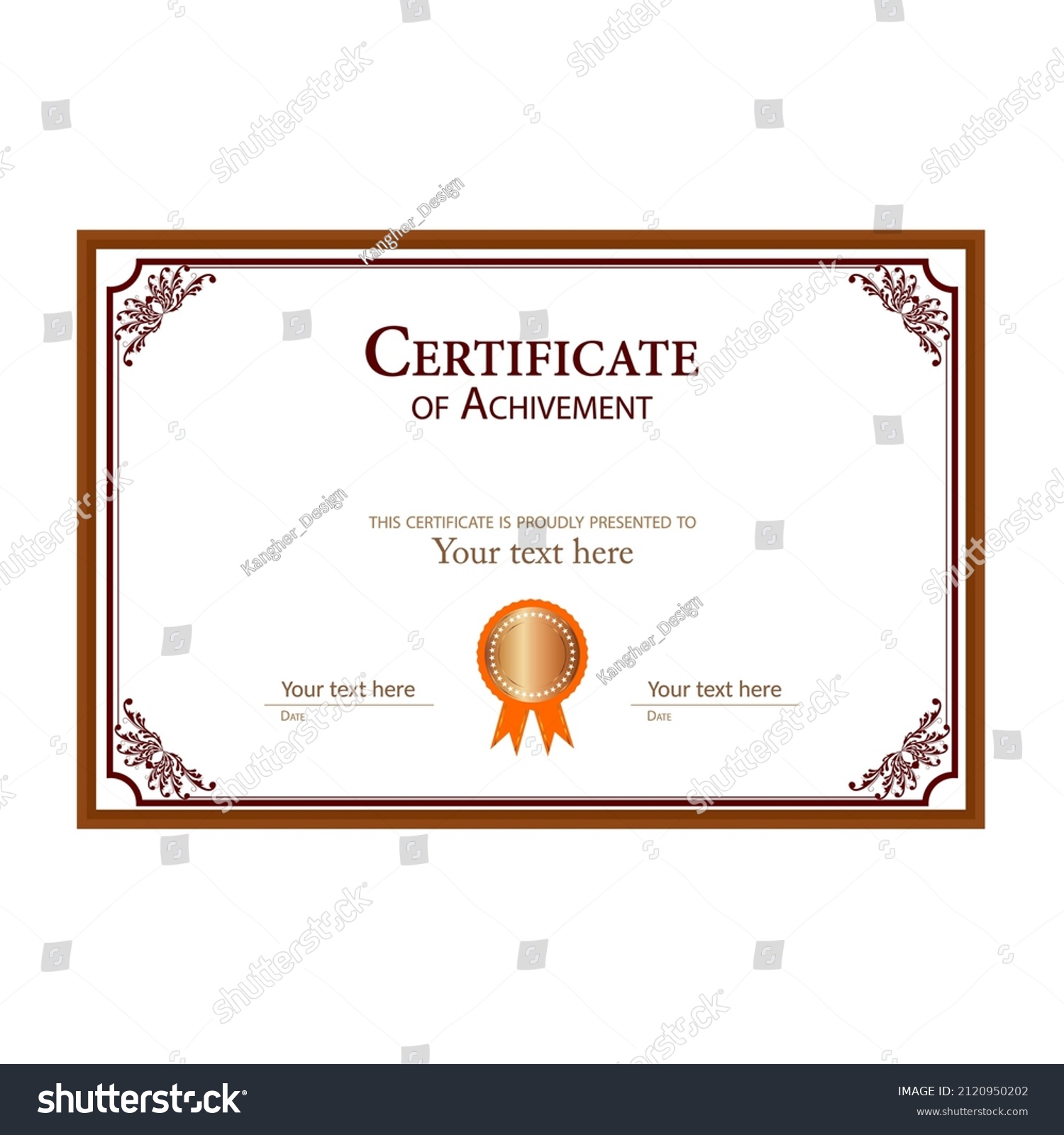 Diplomacy Certificate Templates Vector Stock Vector (Royalty Free ...