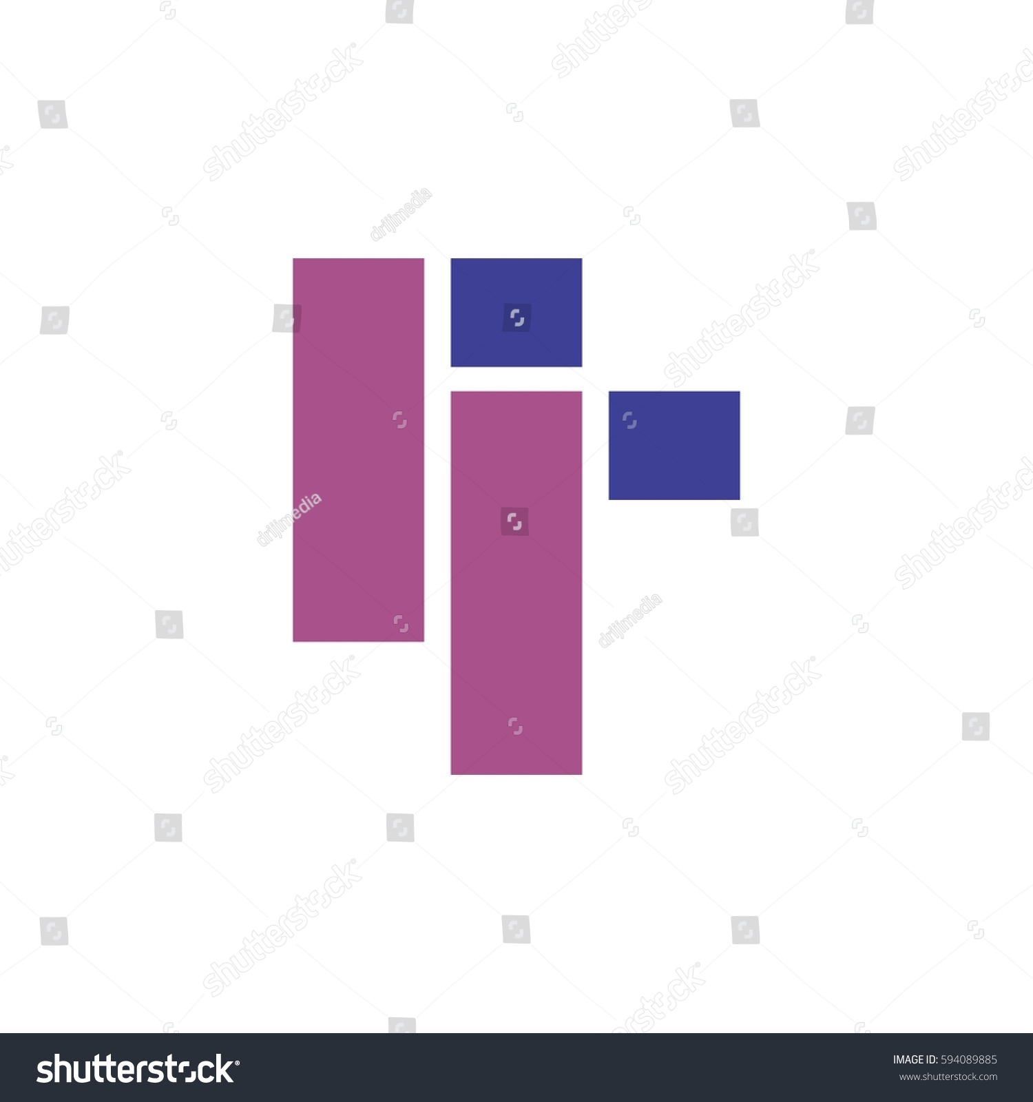 Double Letter R Logo Vector: vector de stock (libre de regalías ...