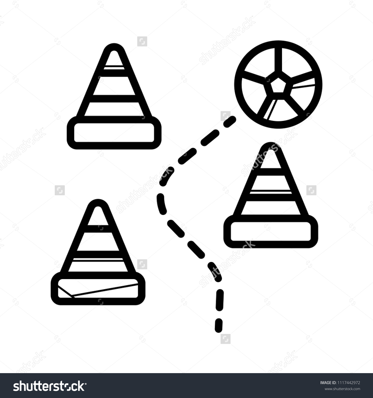 Driving School Car Stock Vector (Royalty Free) 1117442972 | Shutterstock