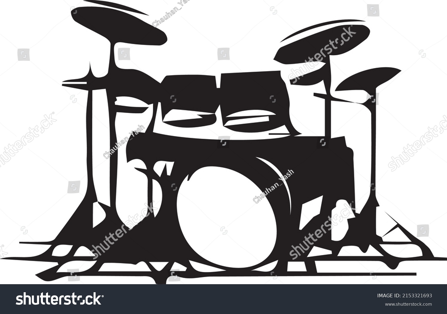 Drums Drum Set Illustration Vector Stock Vector (Royalty Free ...