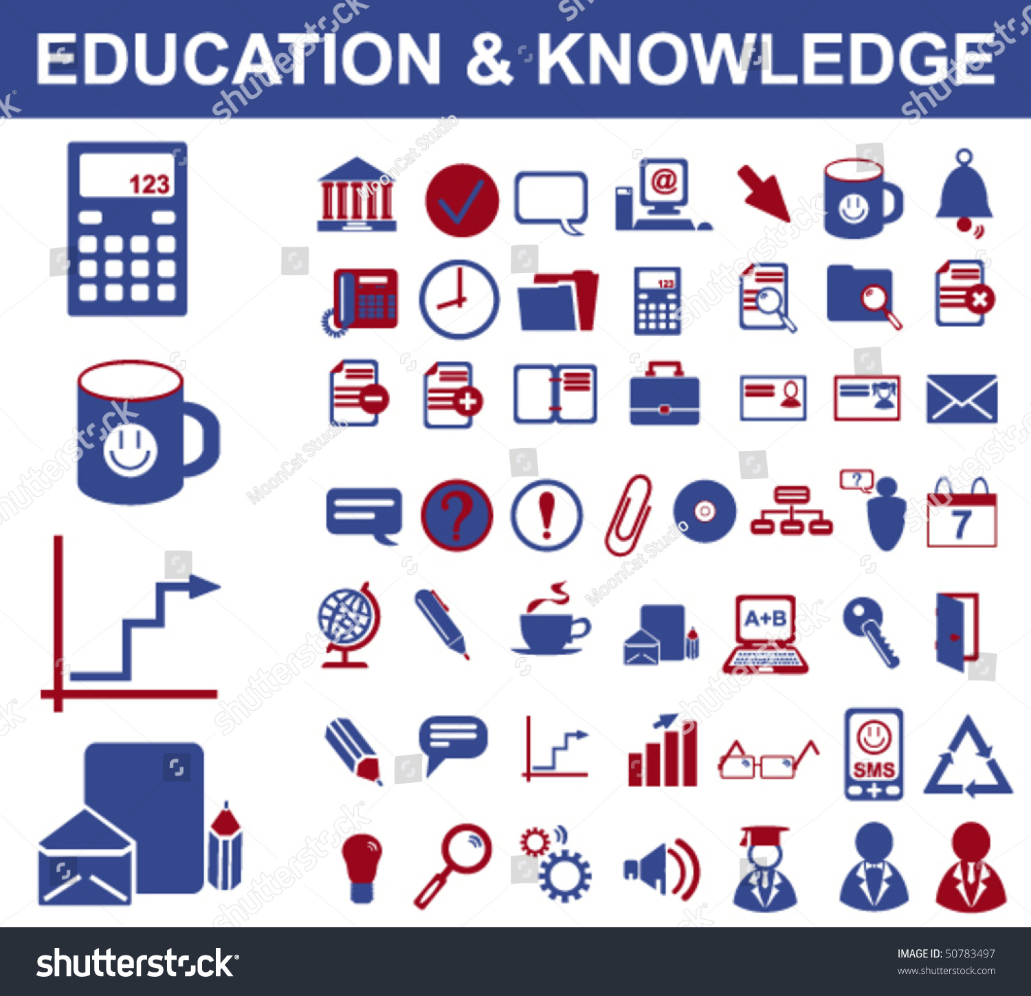 50 Education Knowledge Signs Stock Vector (Royalty Free) 50783497