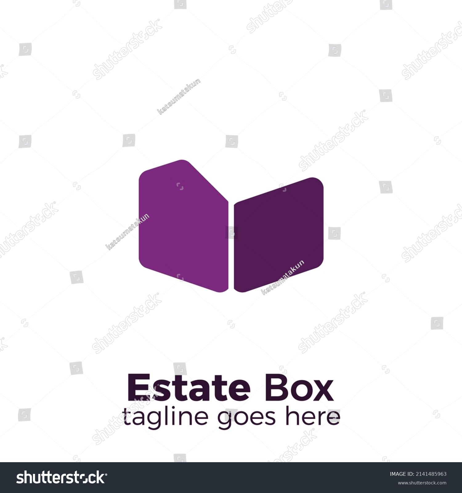 Estate Box Logo Vector Illustration Stock Vector (Royalty Free ...
