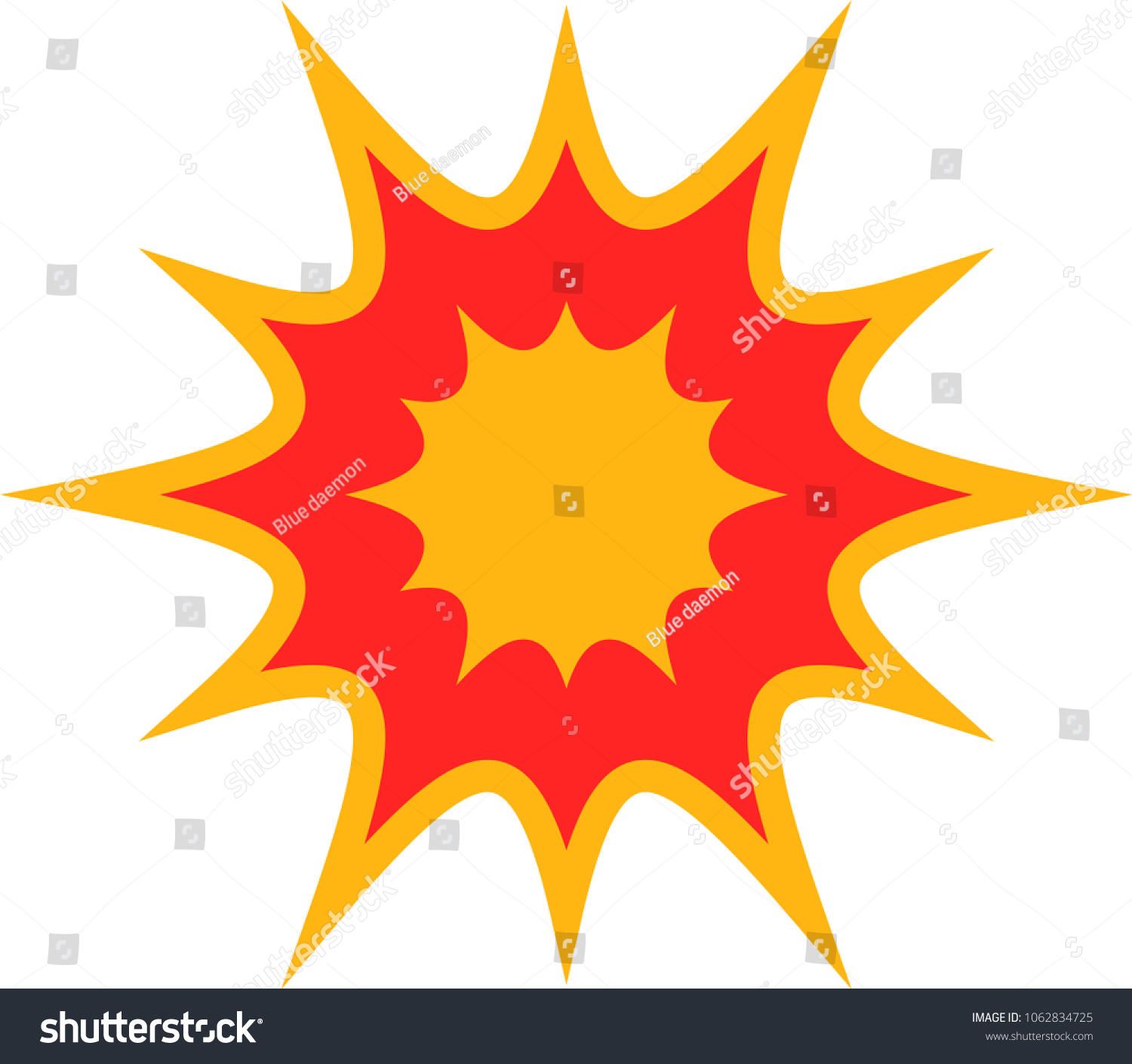 Explosion Balloon Illustration Stock Vector (Royalty Free) 1062834725 ...