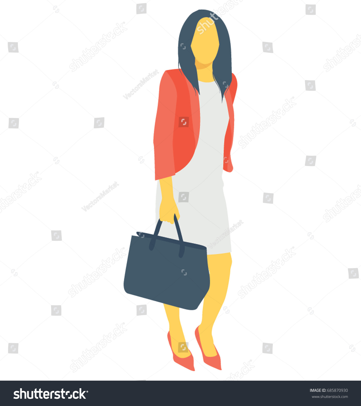 Female Color Vector Icon Stock Vector (Royalty Free) 685870930 ...