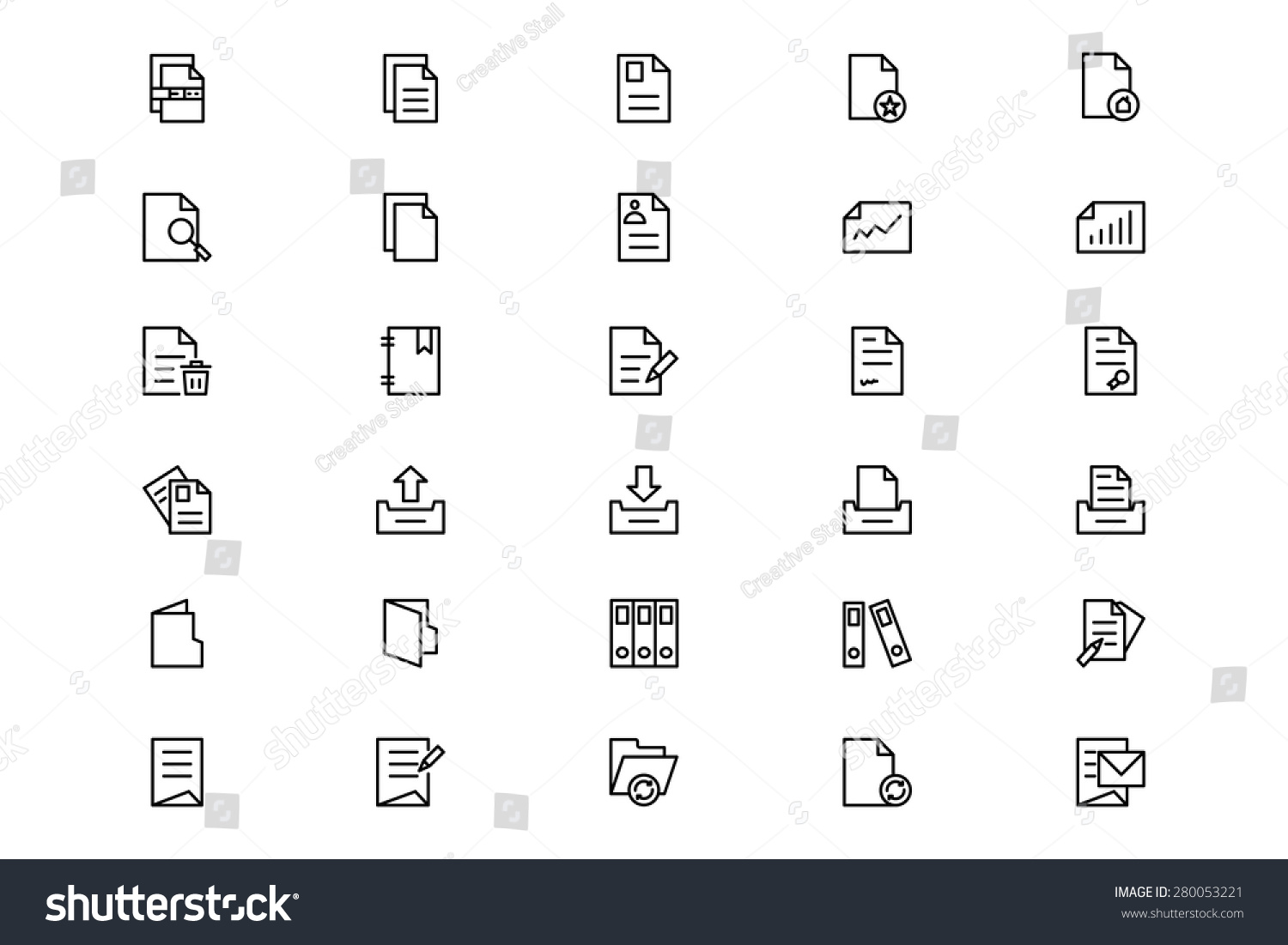 Files Folders 4 Stock Vector (Royalty Free) 280053221 | Shutterstock