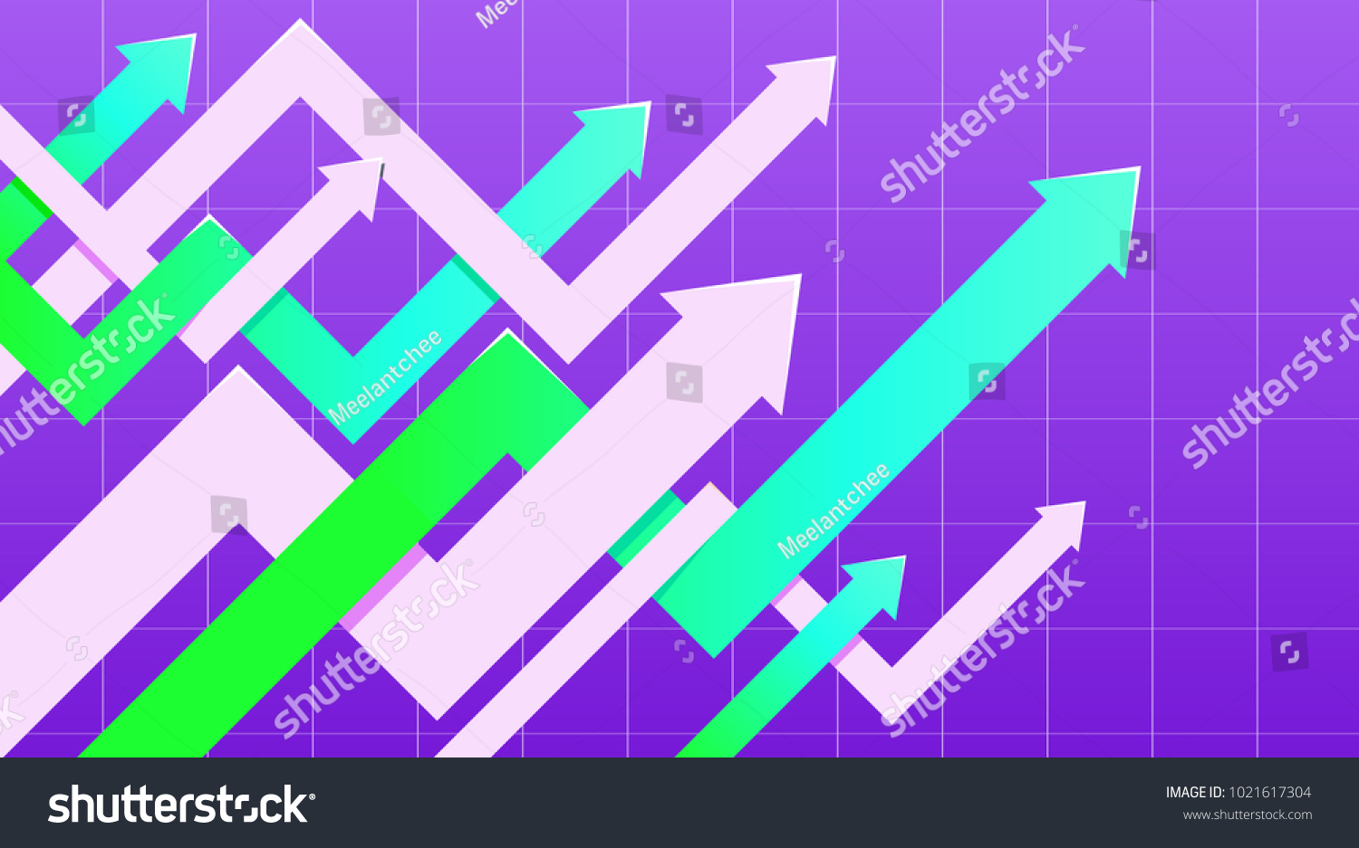 Financial Arrow Graphs Stock Vector (Royalty Free) 1021617304 ...