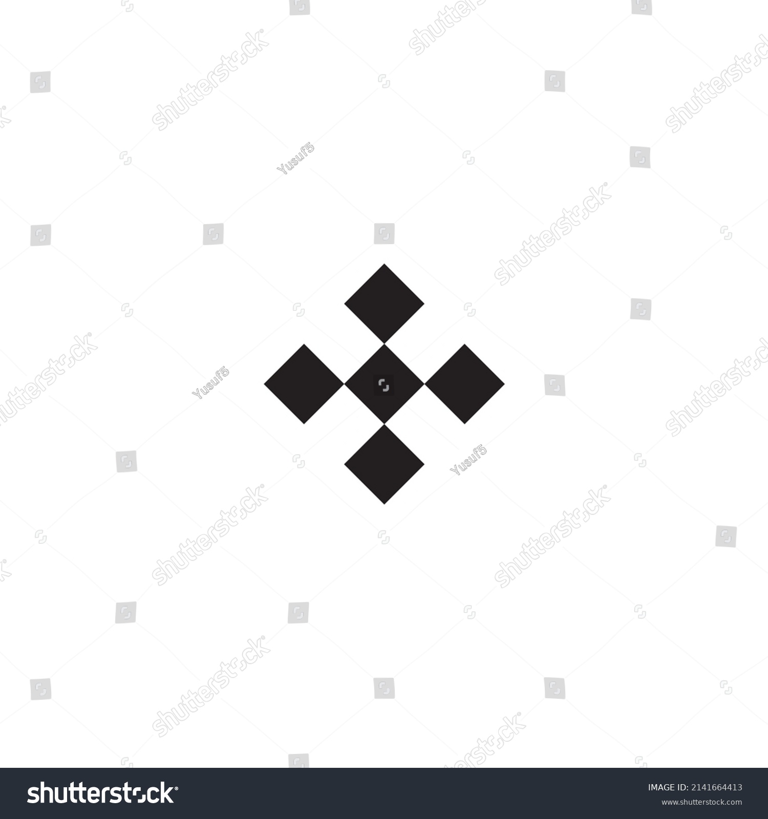 Five Square Letter X Plus Simple Stock Vector (Royalty Free) 2141664413 ...