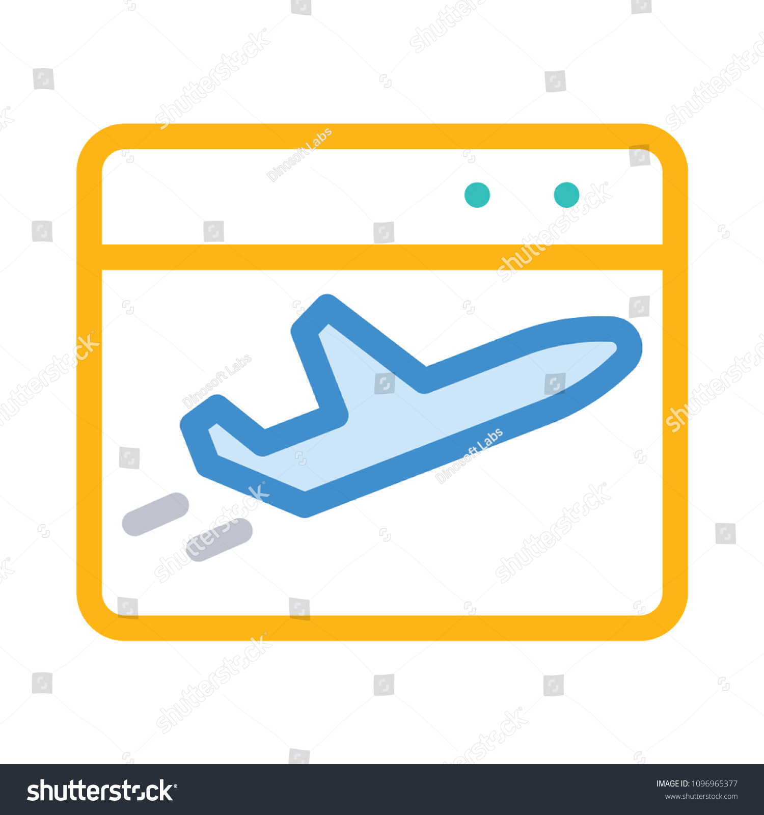 Flight Sign Board Stock Vector (Royalty Free) 1096965377