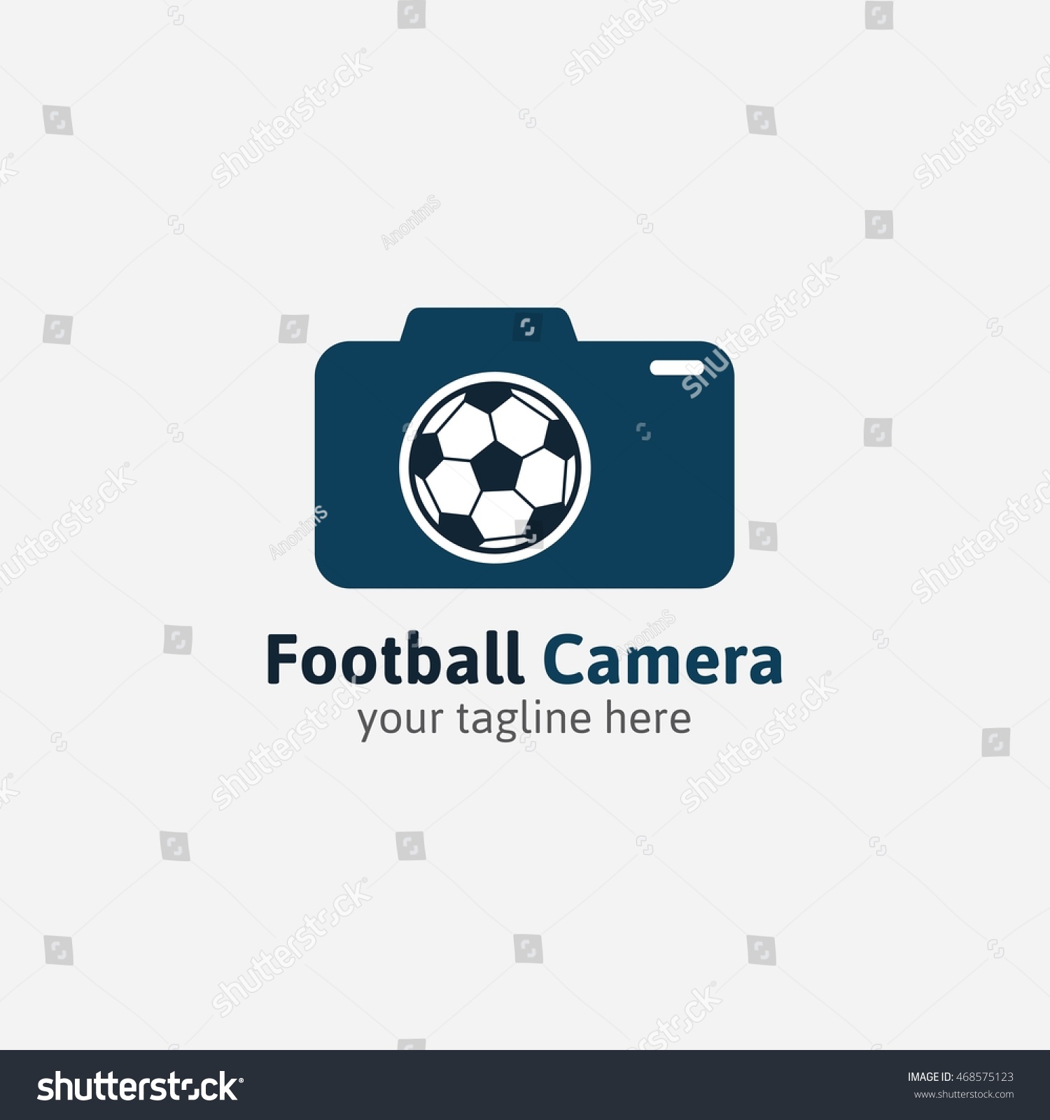 Football Camera Logo Template Design Vector Stock Vector (Royalty Free ...