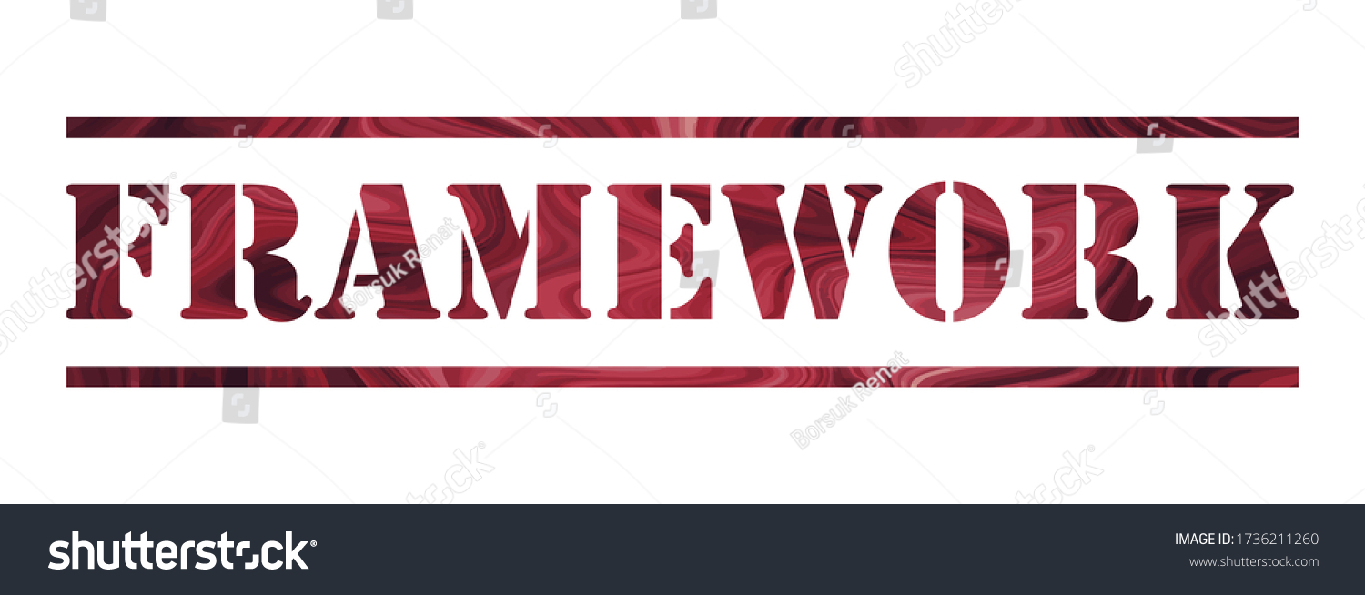 Framework Vector Stamp White Isolated Stock Vector (Royalty Free ...