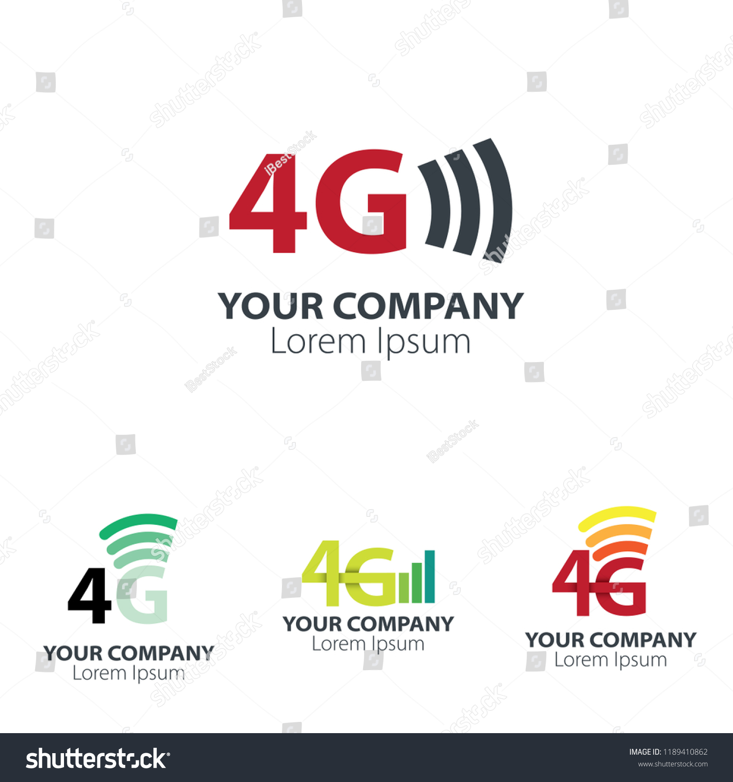 4g Design Logo Concept Network Logo Stock Vector (Royalty Free ...