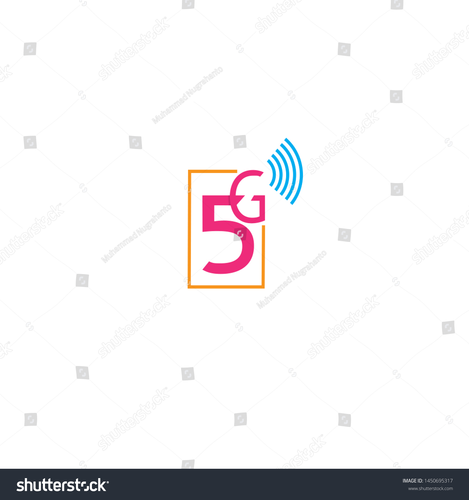 5g Design Logo Icon Concept Vector Stock Vector (Royalty Free) 1450695317