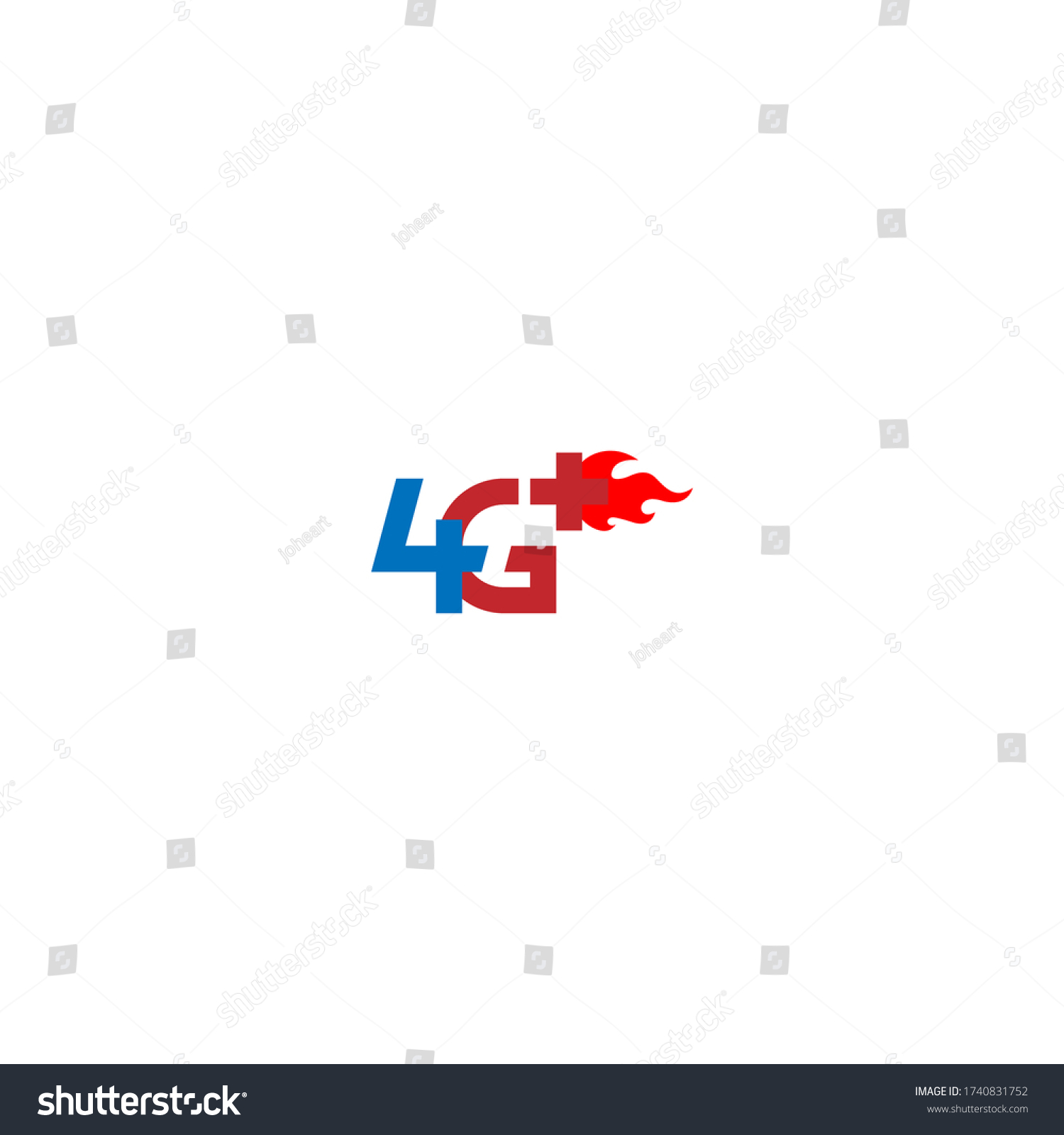 4g Lte Logo Icon Illustration Stock Vector (Royalty Free) 1740831752 ...