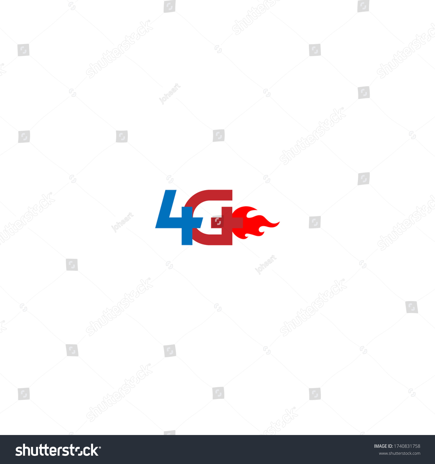 4g Lte Logo Icon Illustration Stock Vector (Royalty Free) 1740831758 ...