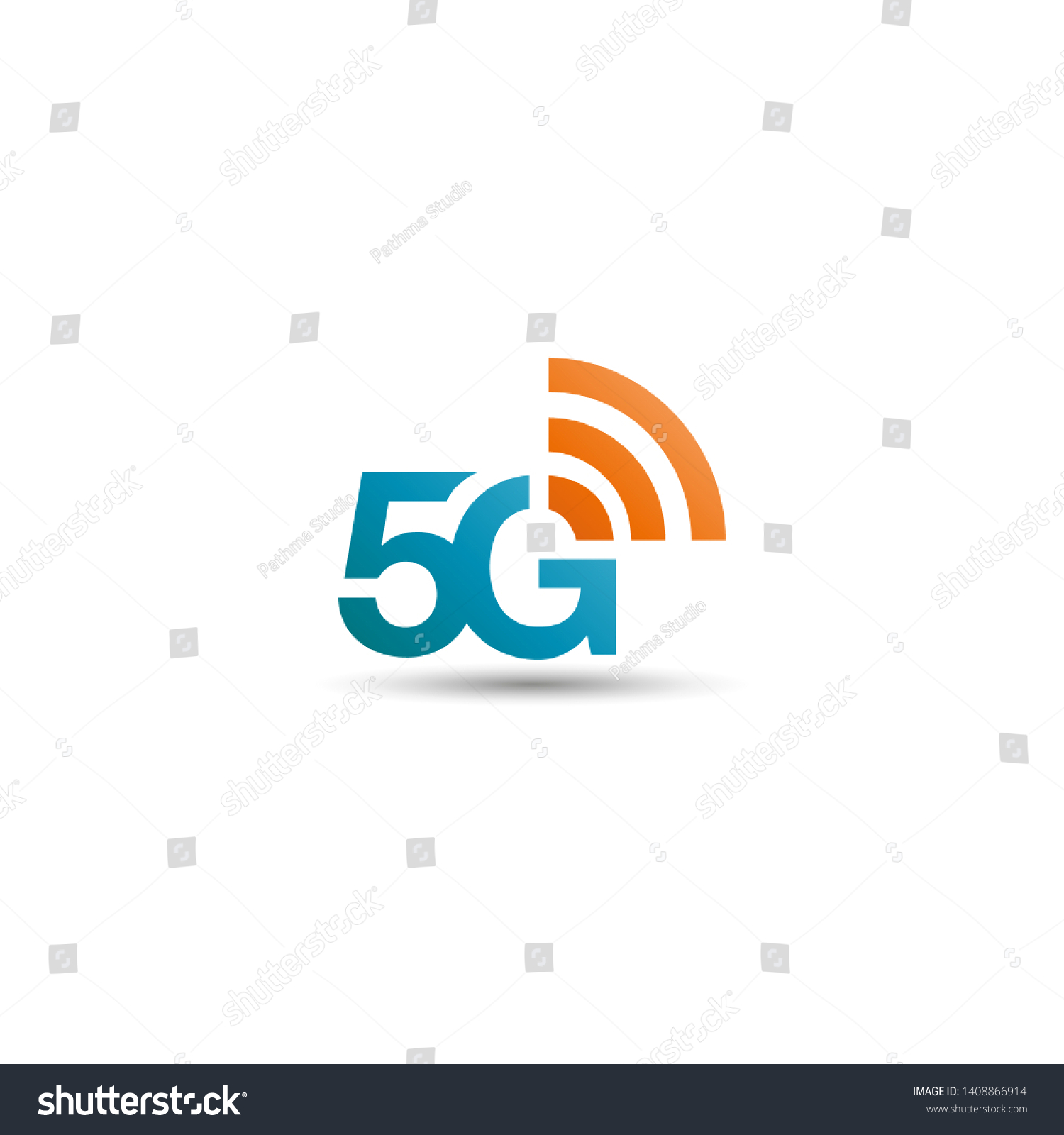 5g Network Logo Logo Network 5g Stock Vector (Royalty Free) 1408866914 ...
