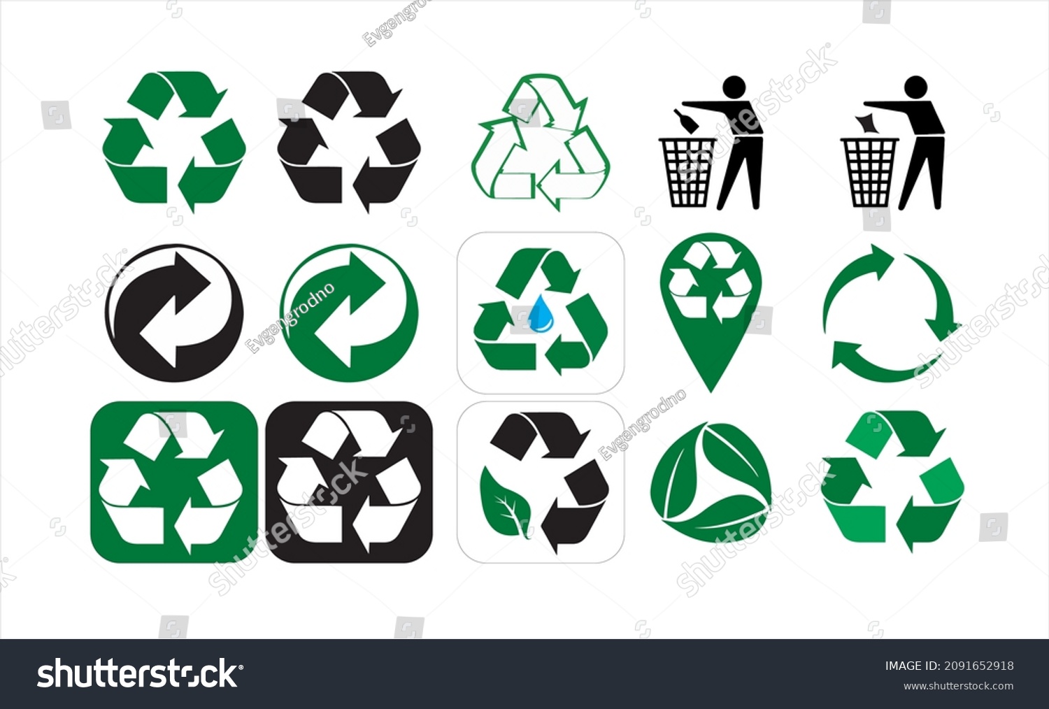 Garbage Recyclable Label Png Vector File Stock Vector (Royalty Free ...