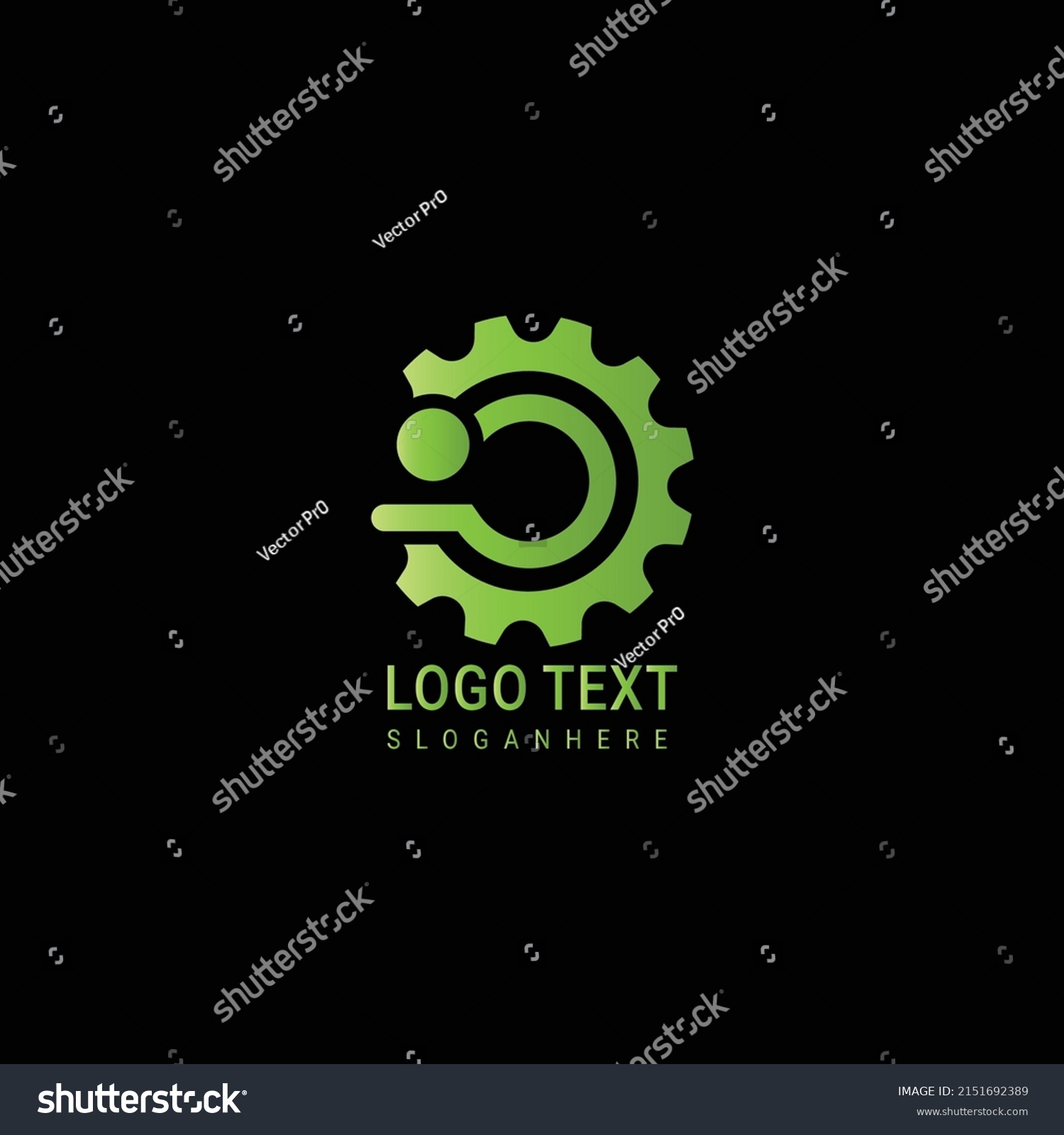 Green Electronic Technology Logo Design Vector Stock Vector (Royalty ...