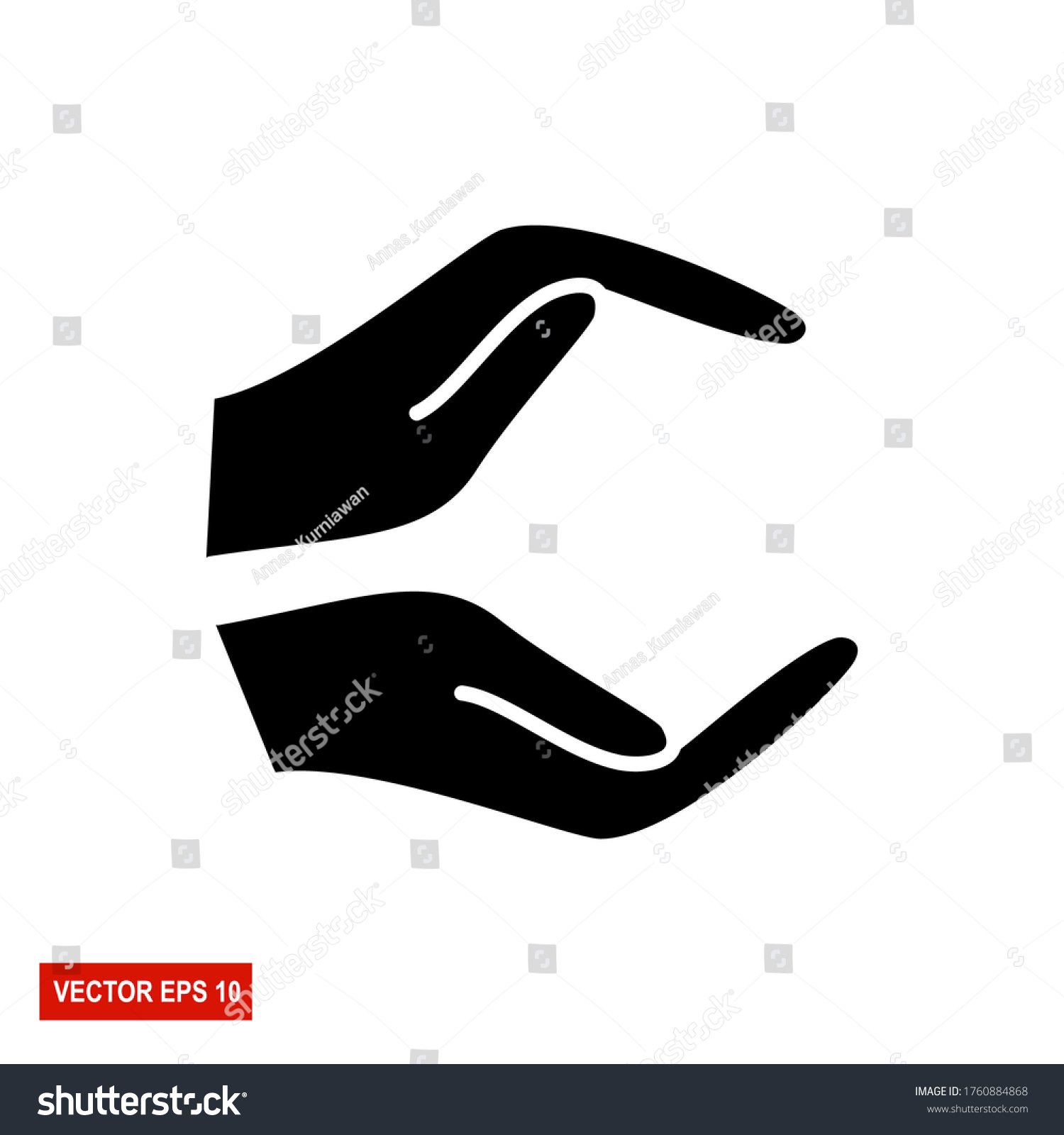 Hand Design Flat Style Hand Gesture Stock Vector (Royalty Free ...