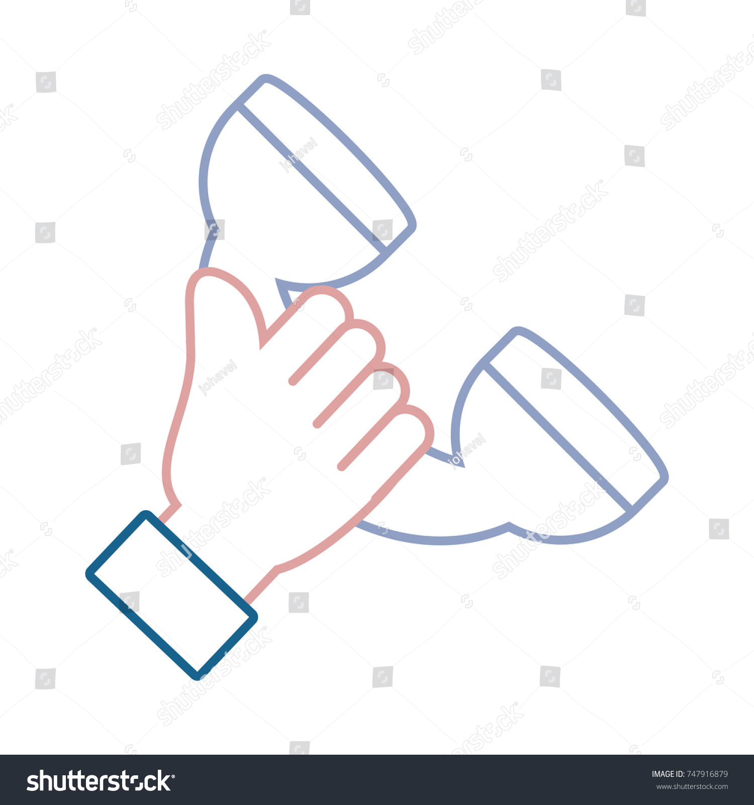 Hand Telephone Vector Illustration Stock Vector (Royalty Free ...