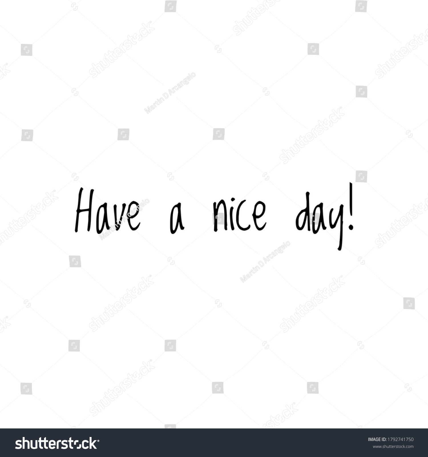 Have Nice Day Message Sign Vector Stock Vector (Royalty Free ...