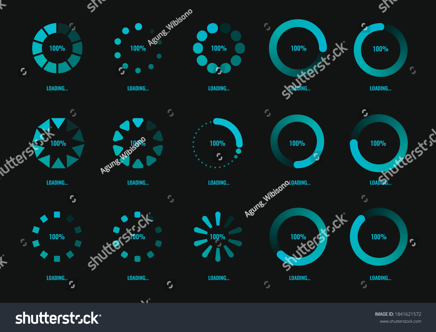 15 High Technology Modern Loading Bar Stock Vector (Royalty Free ...