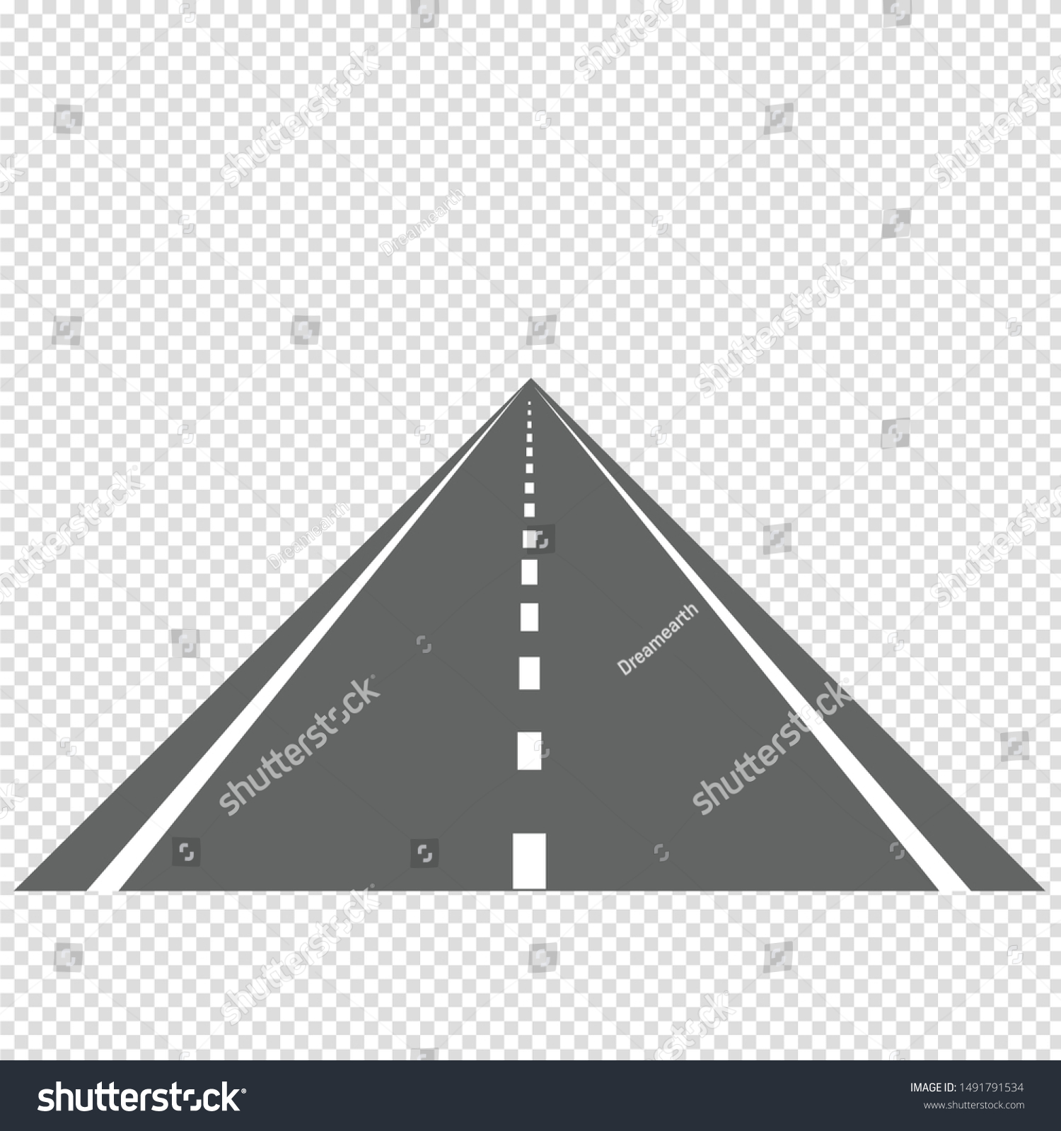 Highways Bending Roads Vector Illustrations 库存矢量图（免版税）1491791534 ...